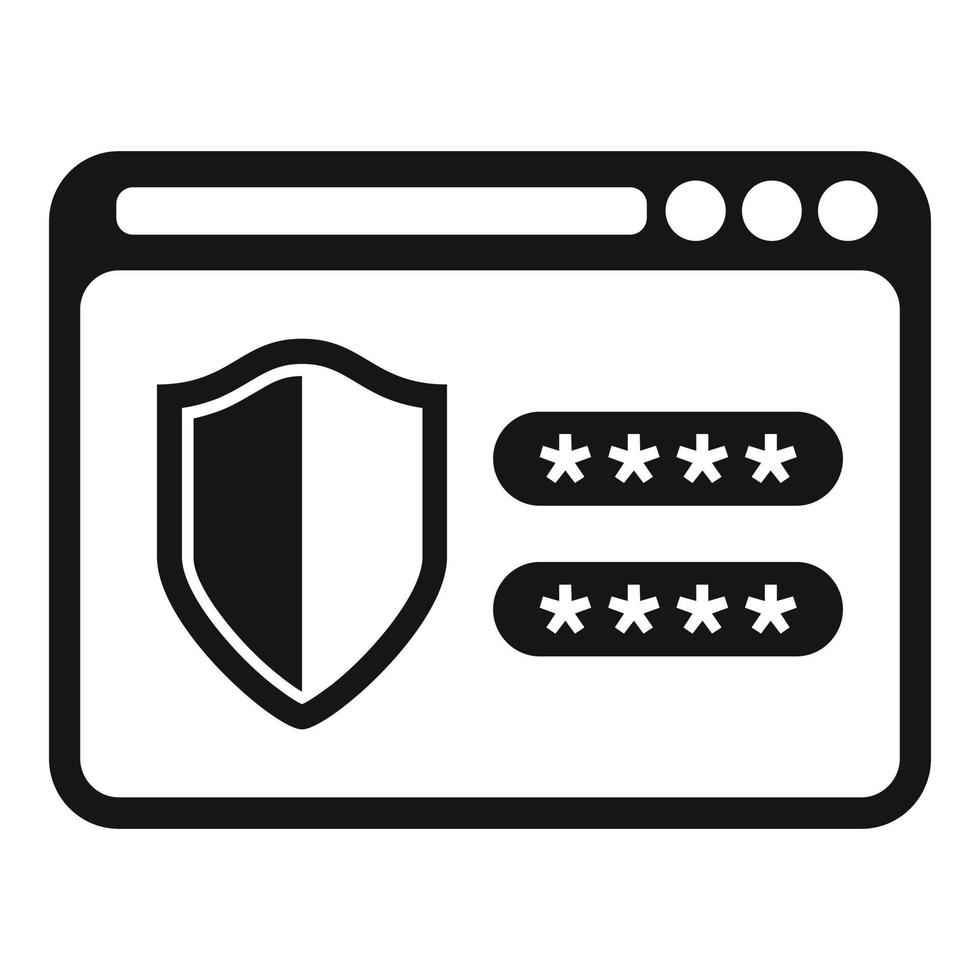 Web Password Protection Icon Simple Vector Personal Account 20248468