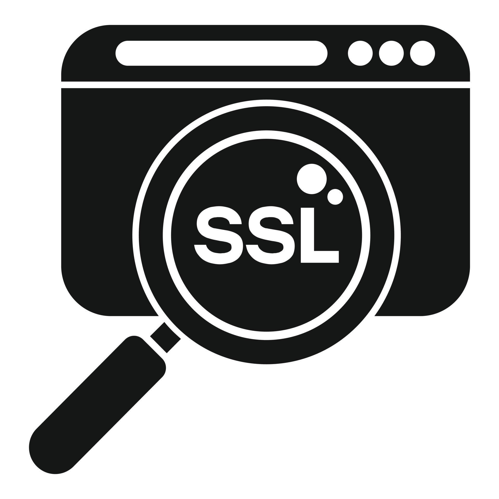 Search SSL certificate icon simple vector. Network security 20248669 Vector Art at Vecteezy