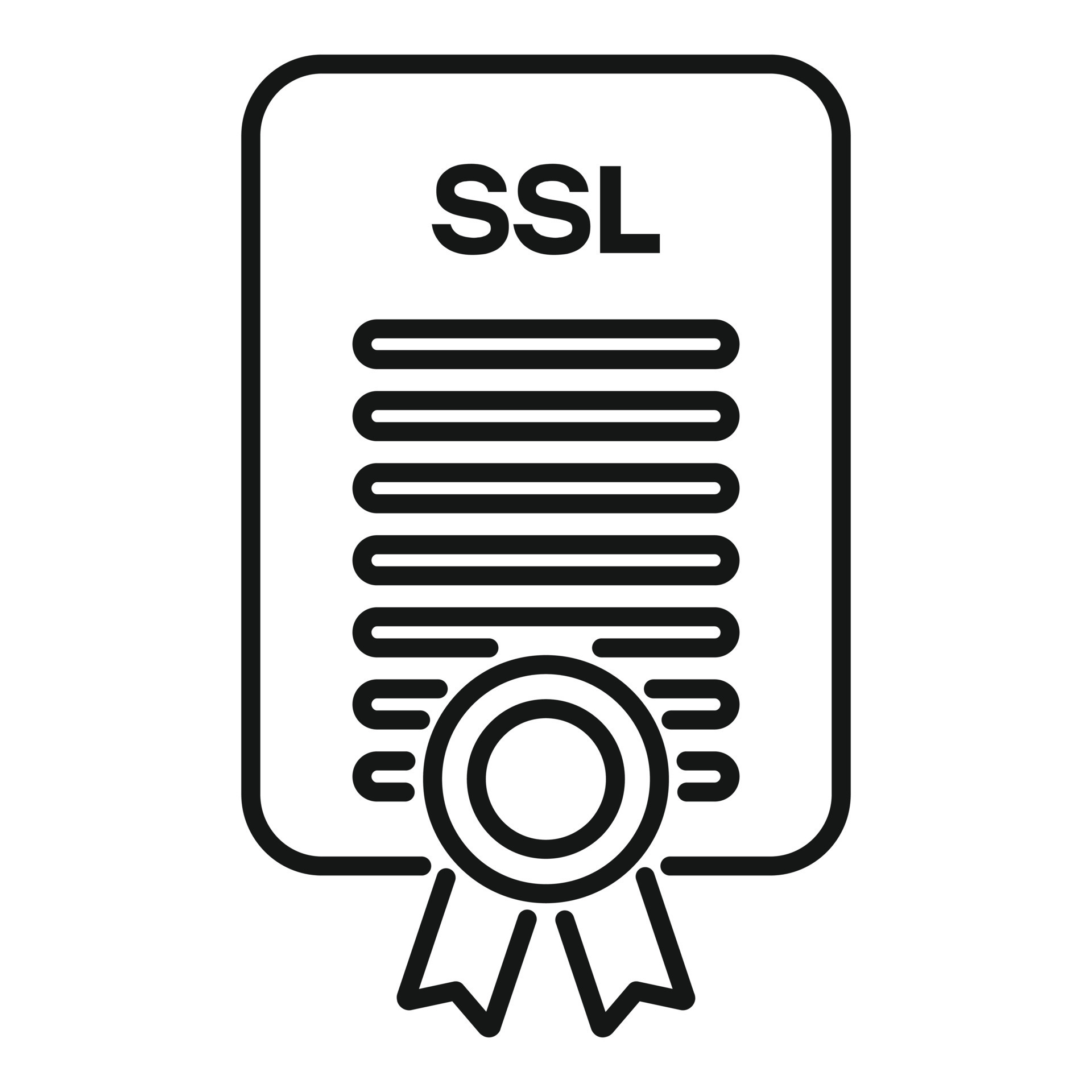 Digital Ssl Certificate Icon Outline Vector Secure Website 20248694 Vector Art At Vecteezy