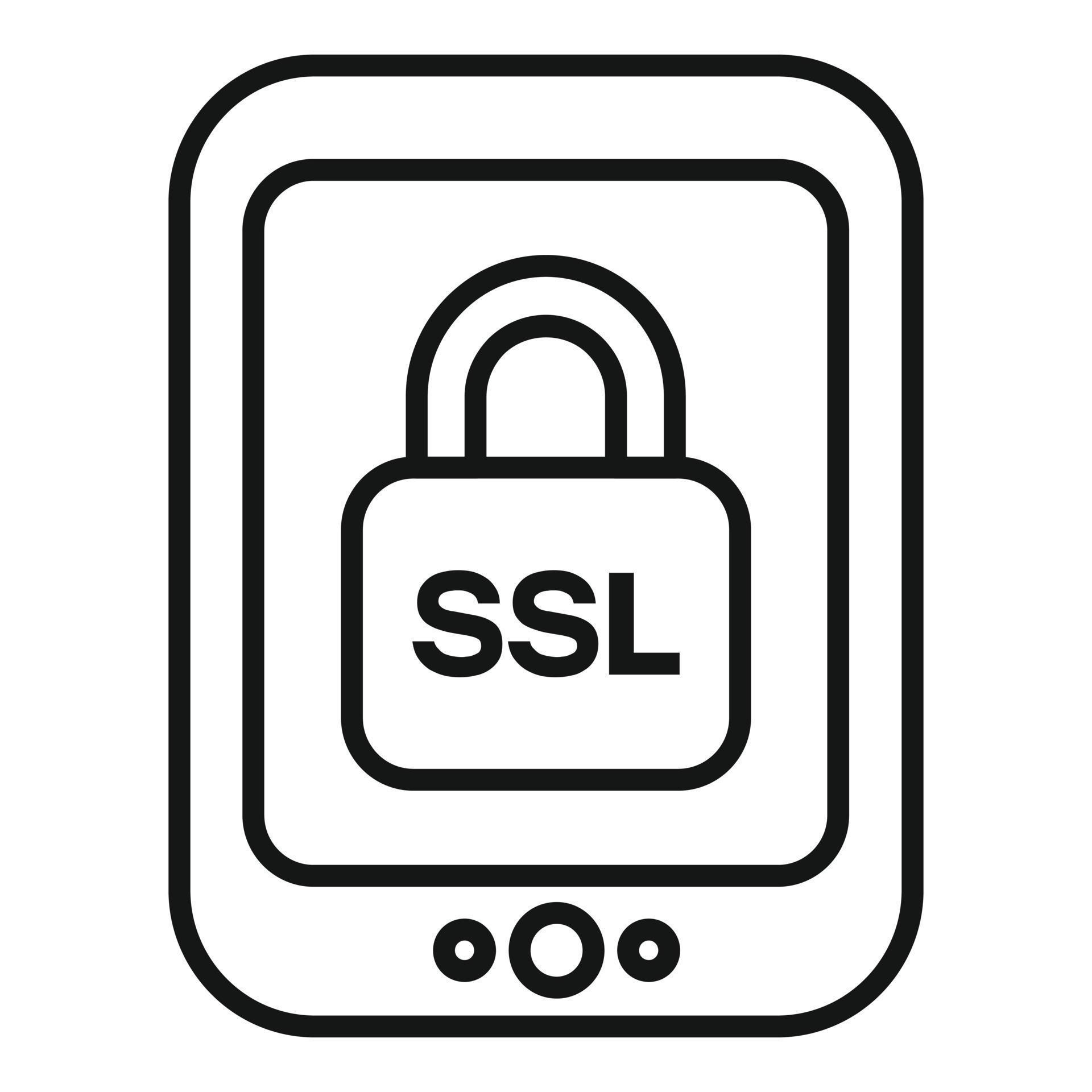 Tablet Ssl Certificate Icon Outline Vector Secure Website 20248708