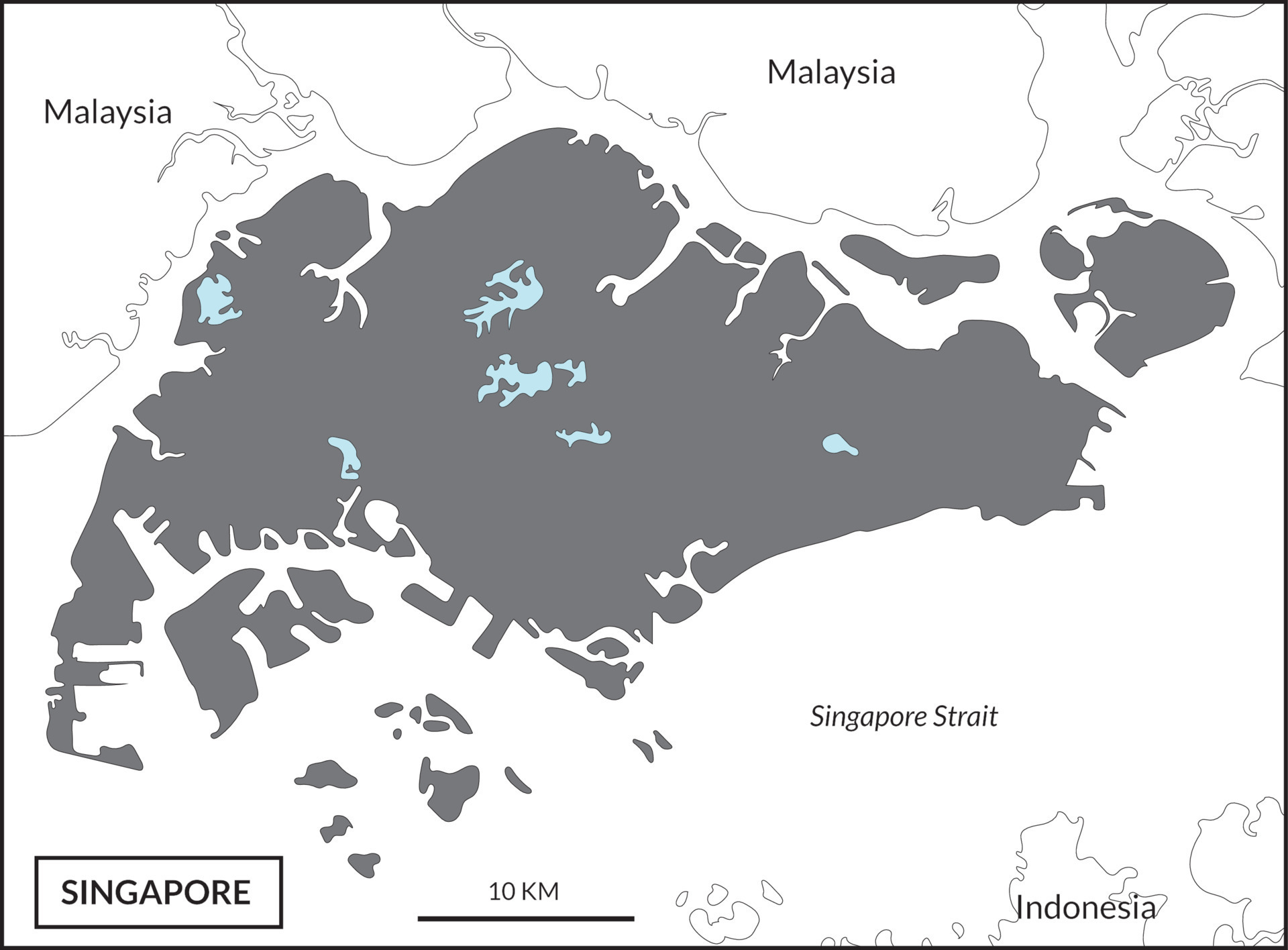 Singapore Map High Details On Black Color And White Background And singapore-map-high-details-on-black-color-and-white-background-and