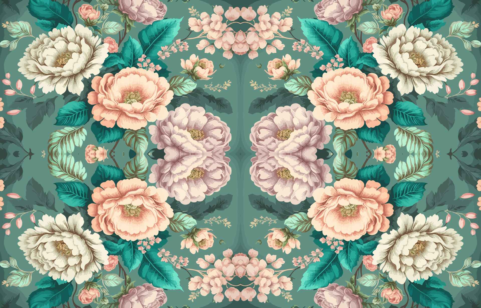 Seamless Fabric Texture Floral