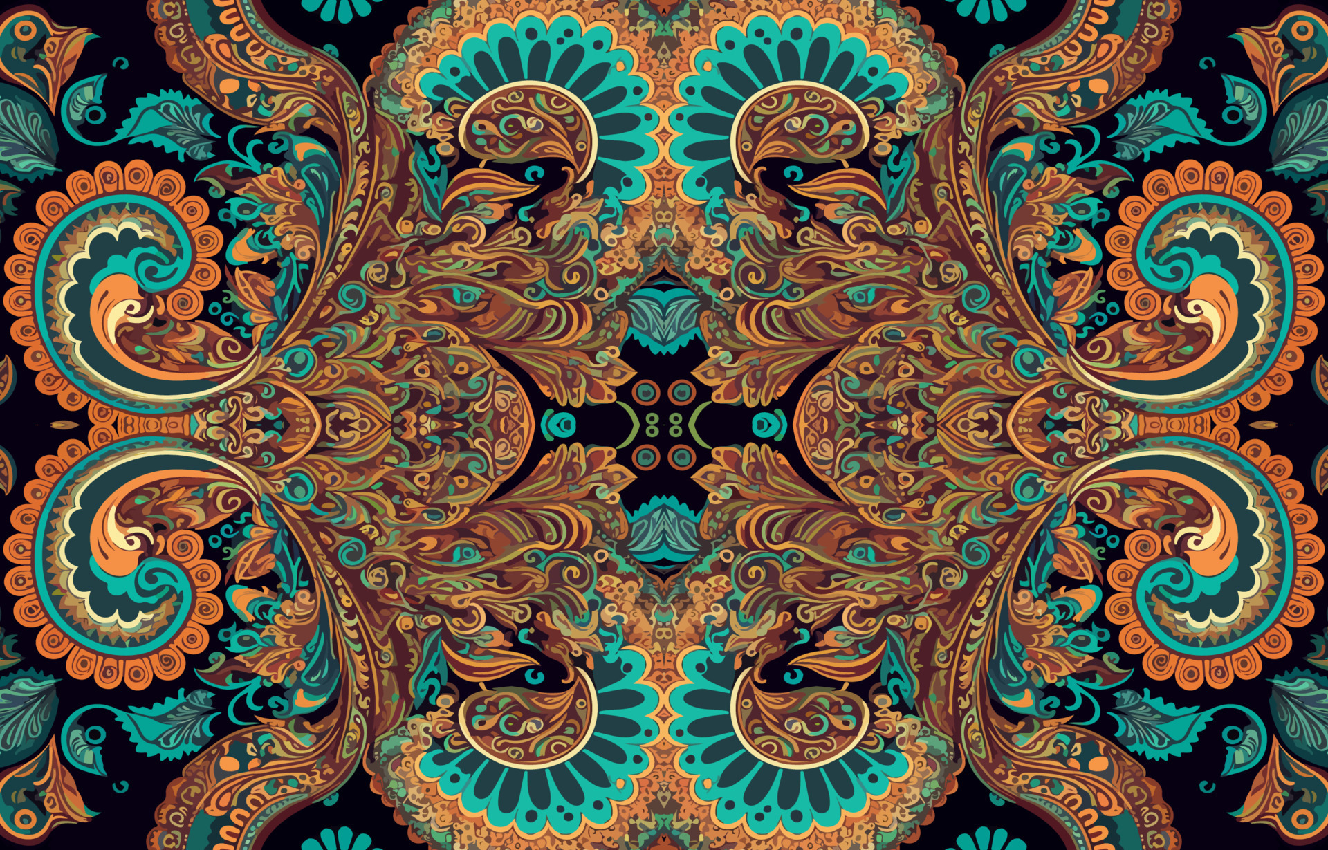 Paisley seamless pattern. Abstract traditional folk antique ethnic ...