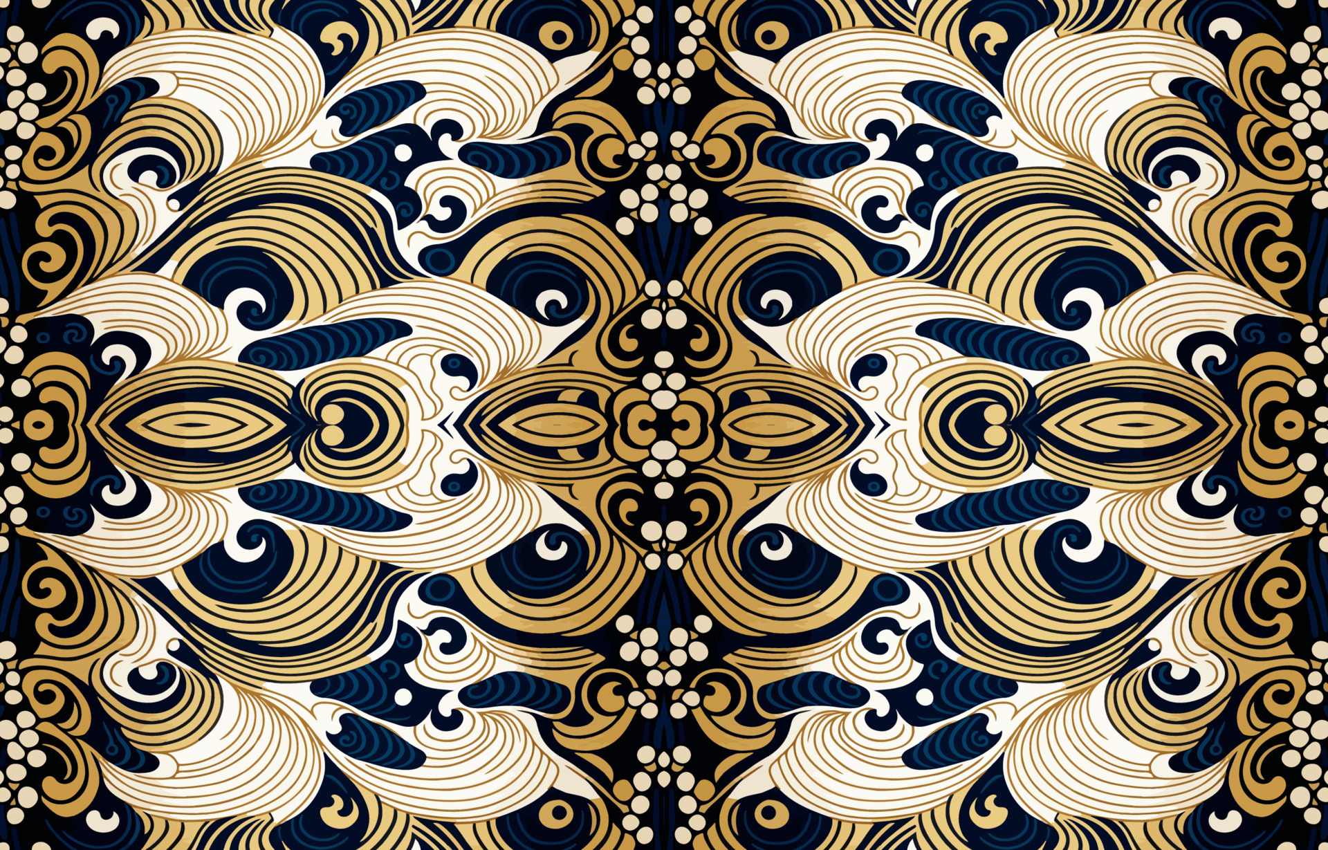 Wave seamless fabric pattern. Abstract ethnic traditional folk antique ...