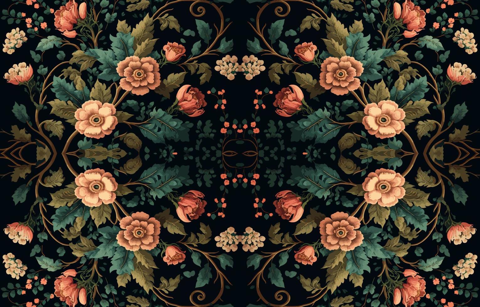 floral sin costura tela modelo en oscuro tono. resumen tela textil ... floral sin costura tela modelo en oscuro tono. resumen tela textil ...
