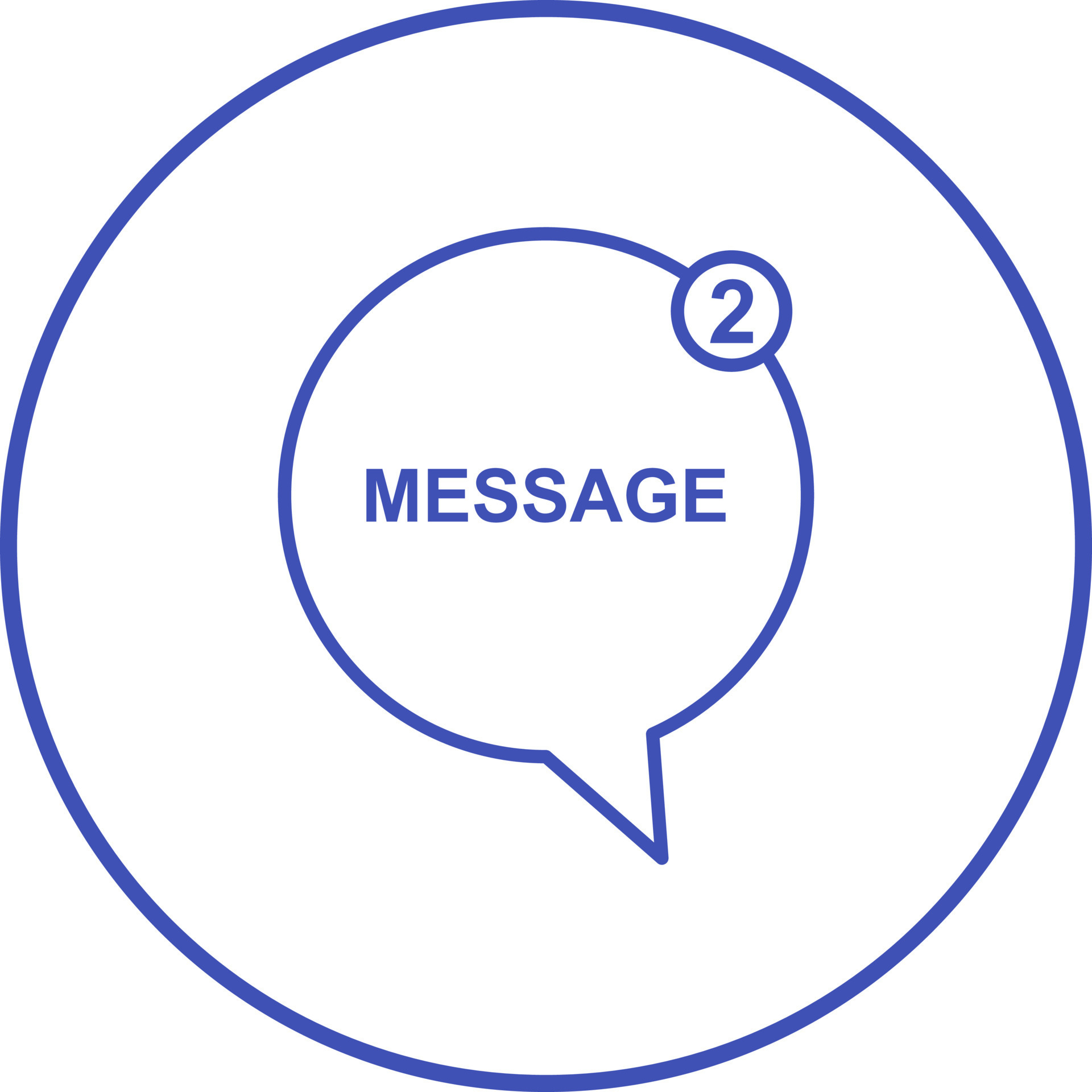 Message Bubbles Vector Icon 20251467 Vector Art at Vecteezy