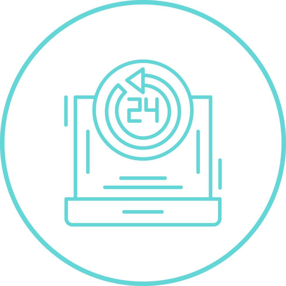 icono de vector de soporte 24h 20252901 Vector en Vecteezy