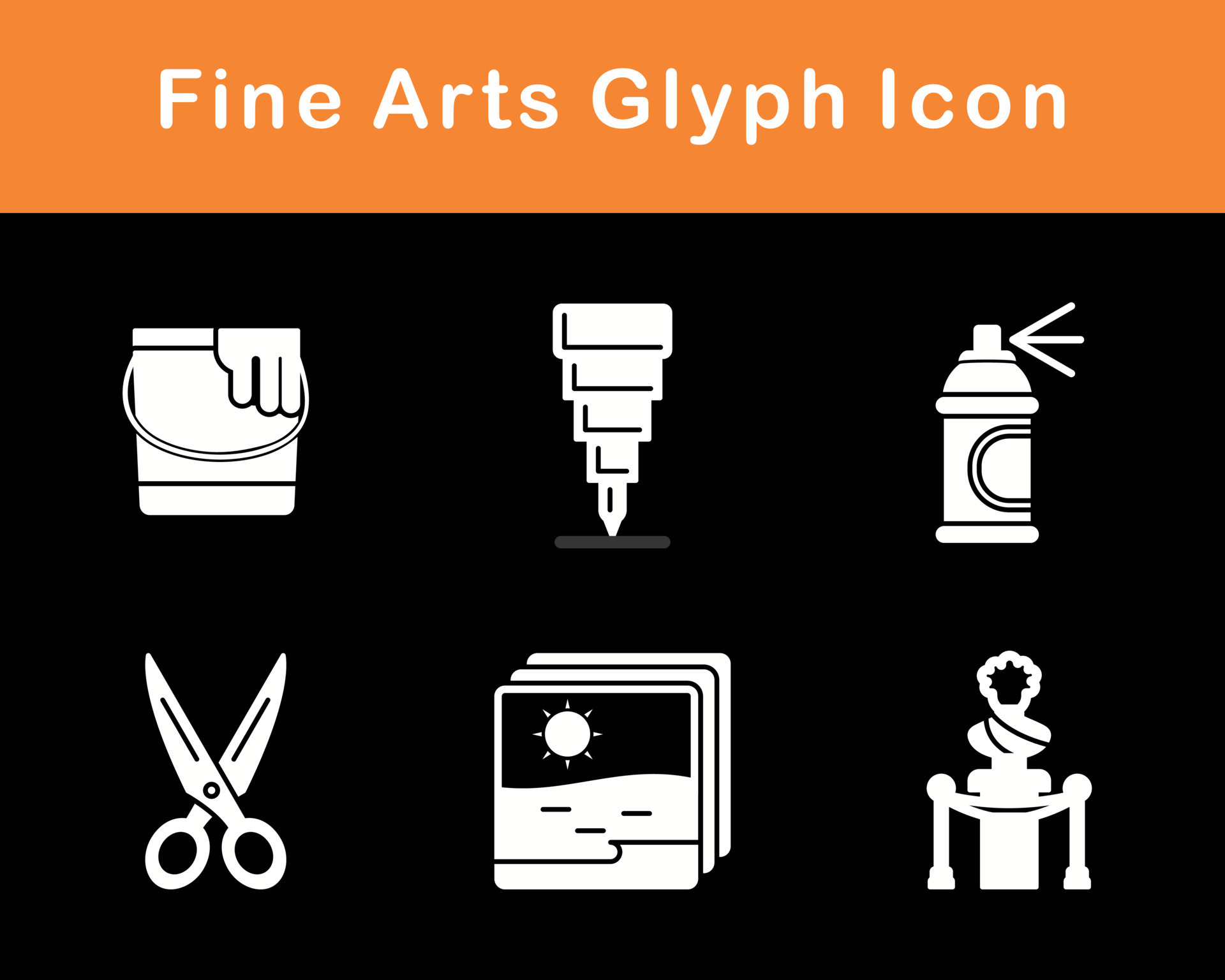 Fine Arts Vector Icon Set 20259742 Vector Art at Vecteezy