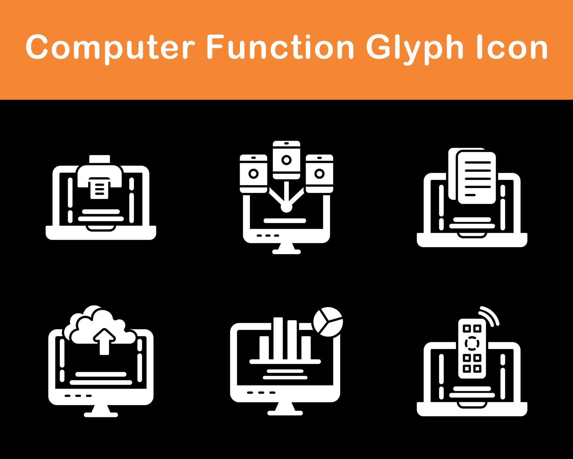 Computer Function Vector Icon Set 20262160 Vector Art at Vecteezy