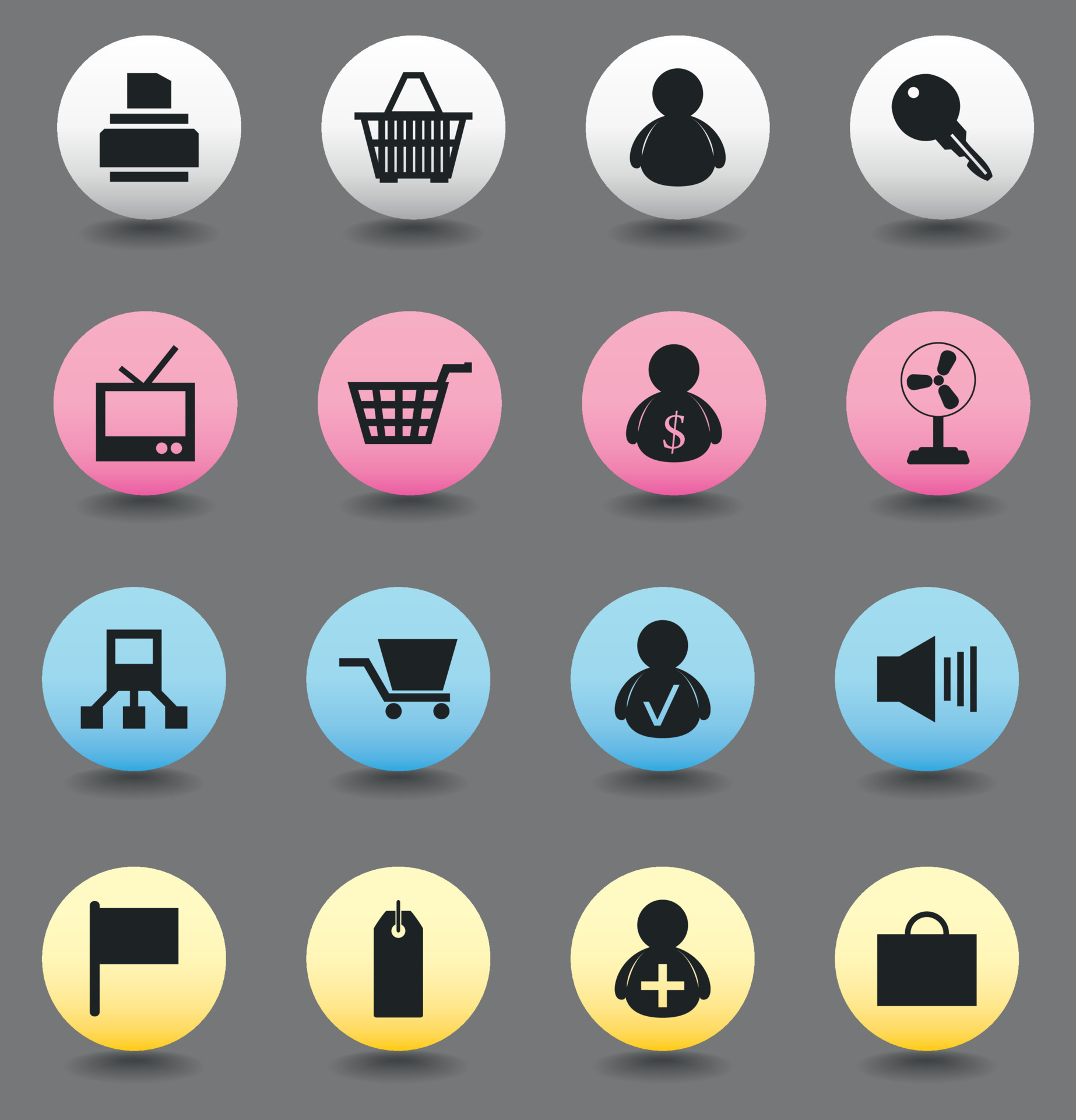 Set of icons sale. A vector illustration 20262352 Vector Art at Vecteezy