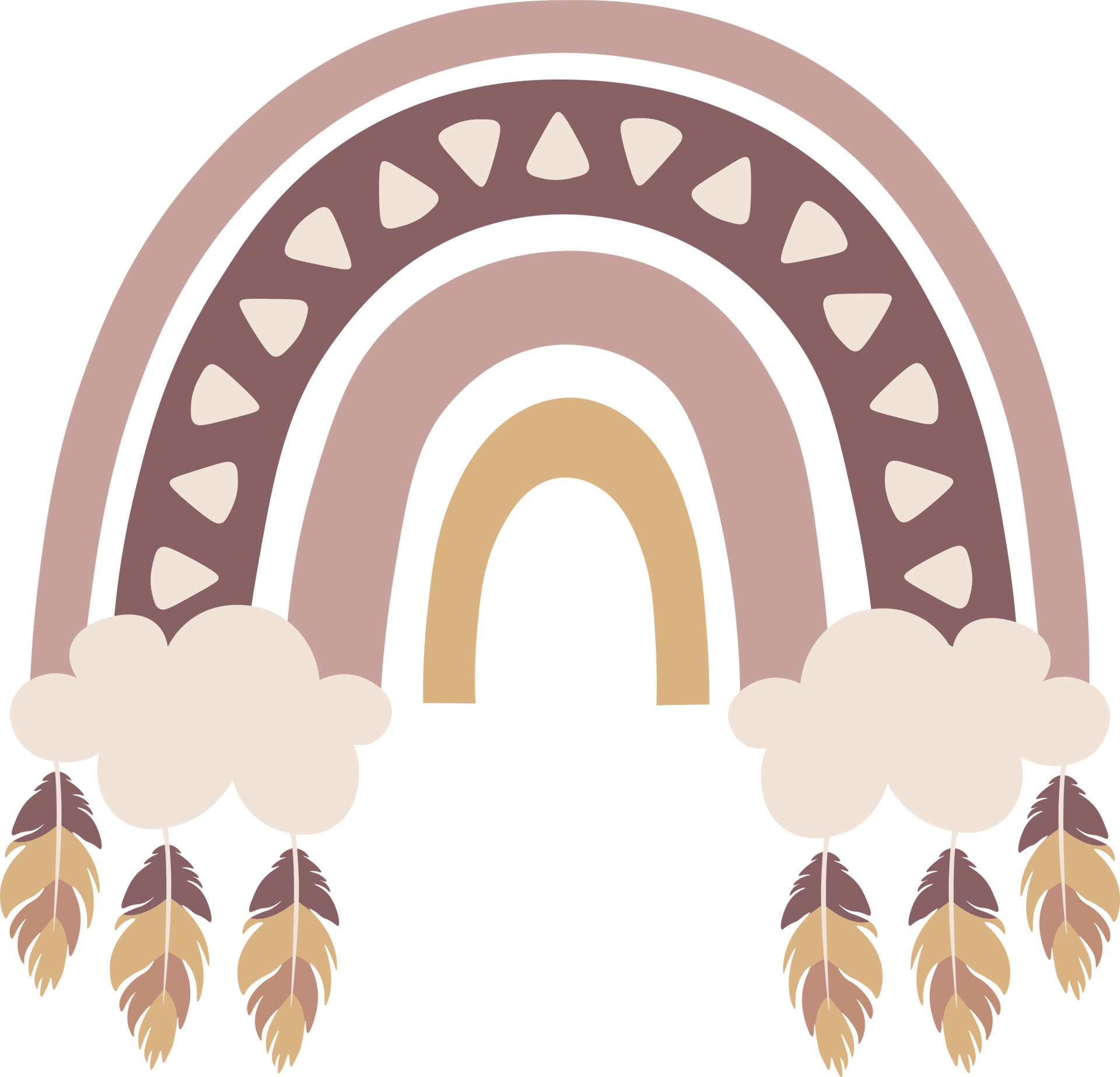 Boho Rainbow Vector Art, Icons, and Graphics for Free Download