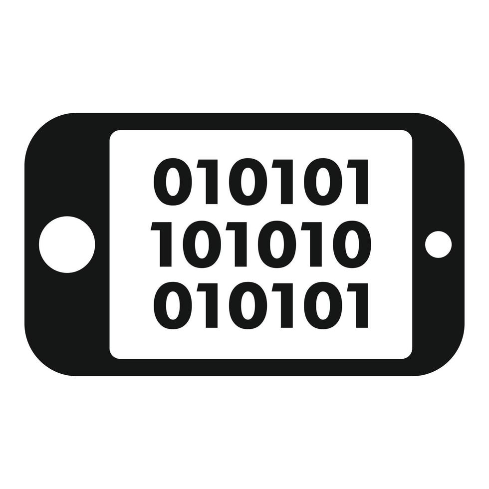 Smartphone malware icon simple vector. Virus error 20266191 Vector Art ...