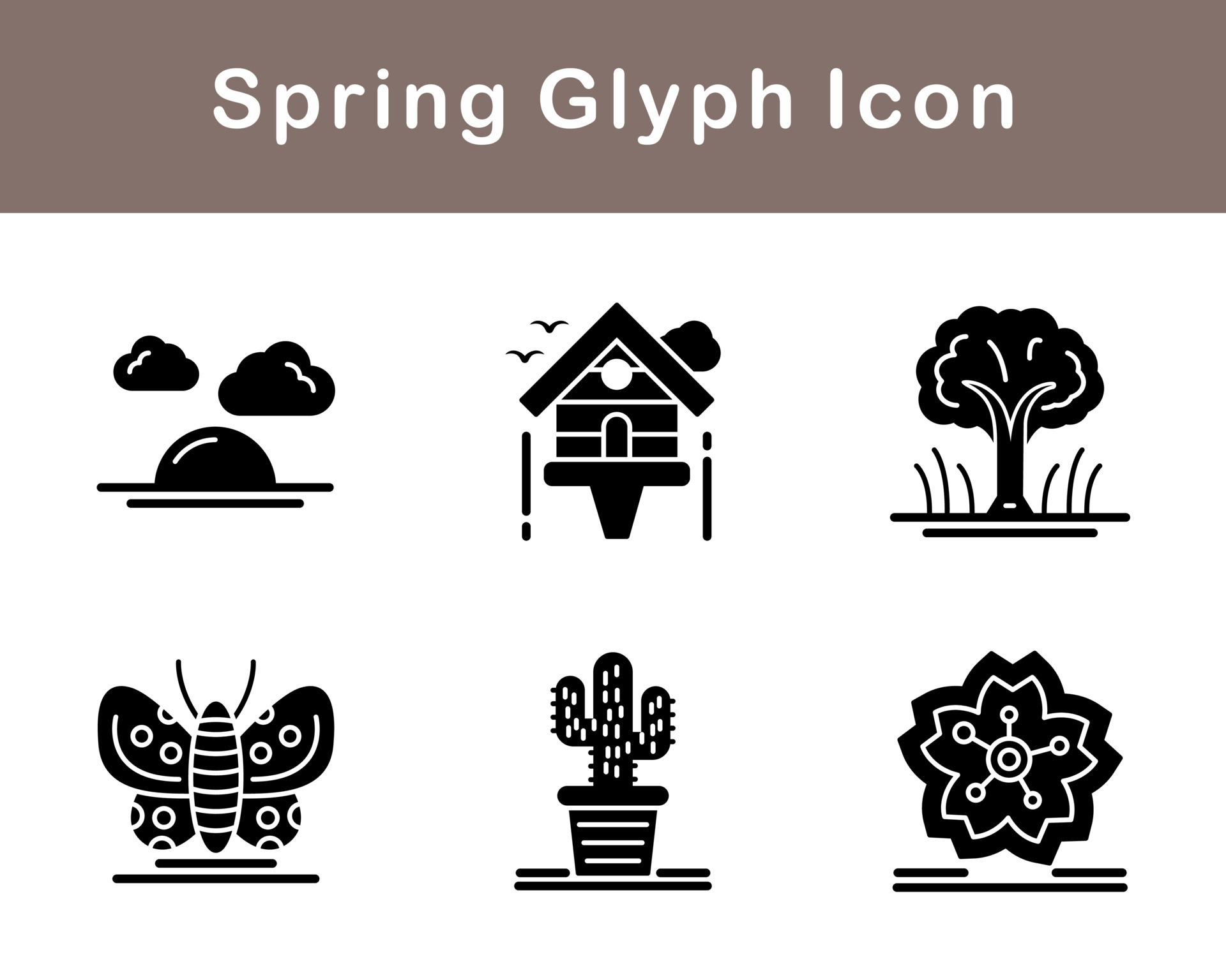 Spring Vector Icon Set 20267266 Vector Art at Vecteezy