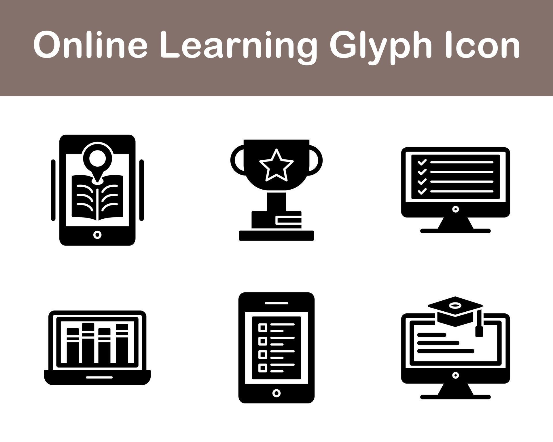 Online Learning Vector Icon Set 20268053 Vector Art at Vecteezy