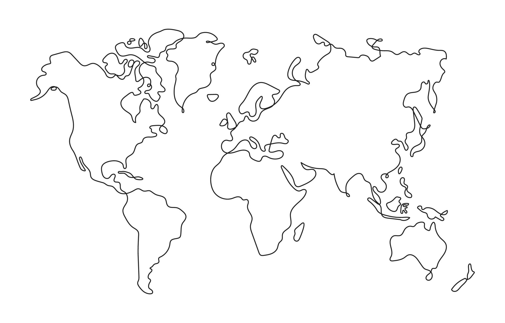 World Map Oneliner Background 20270146 Vector Art at Vecteezy