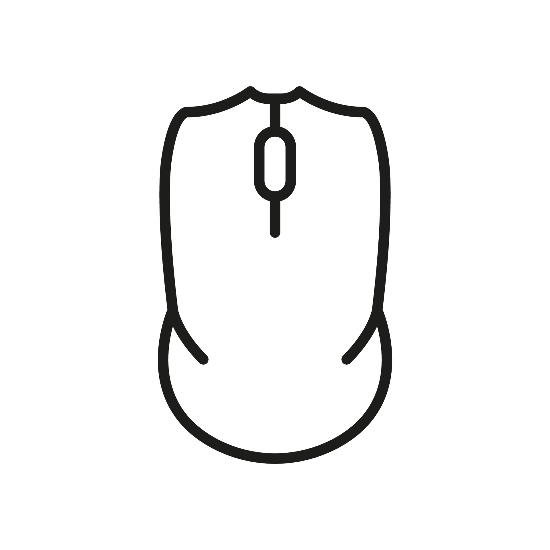 Computer Mouse Line Icon Pc Wireless Tool Linear Pictogram Cursor Pointer Scroll Click