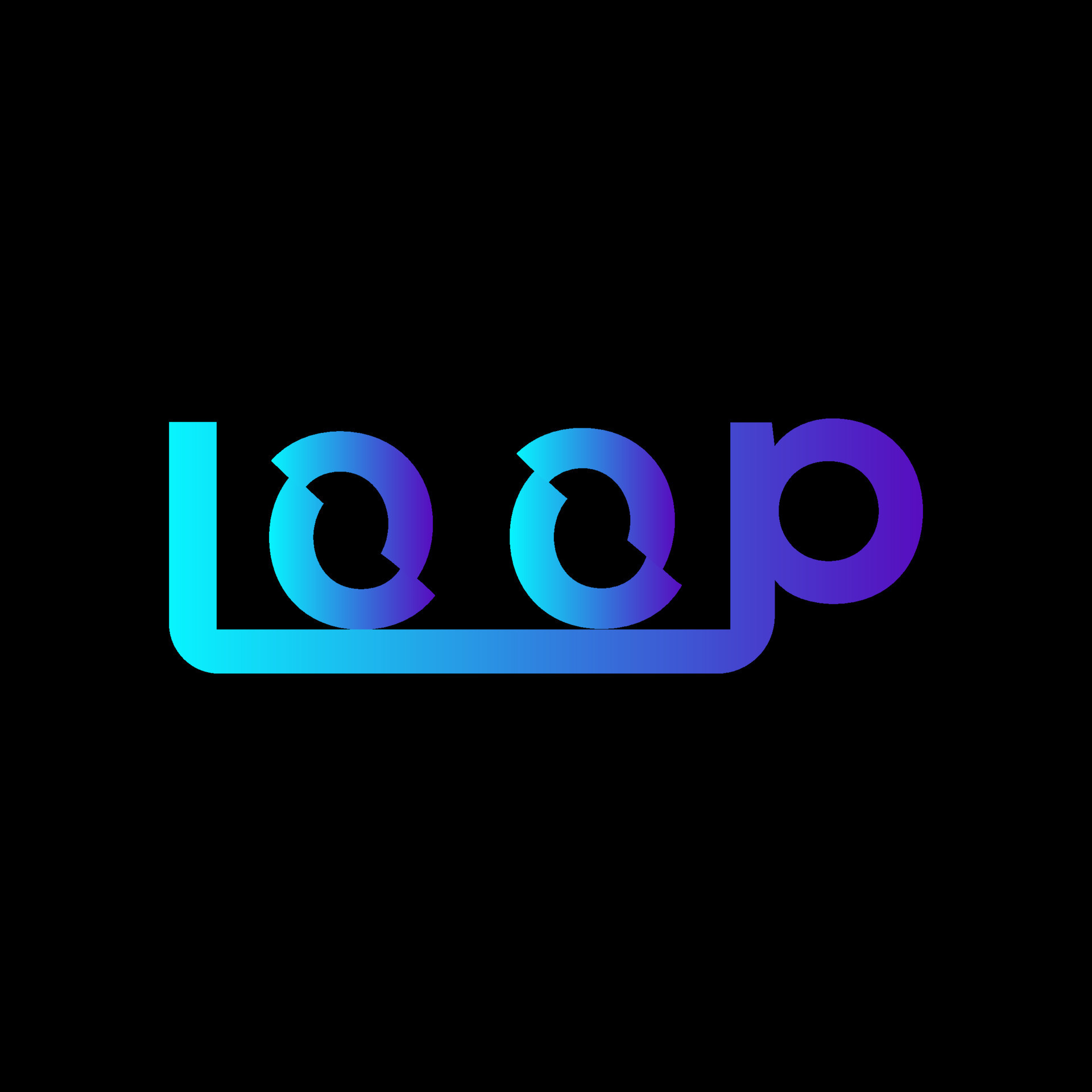 LOOP Typography logo 20273305 Vector Art at Vecteezy