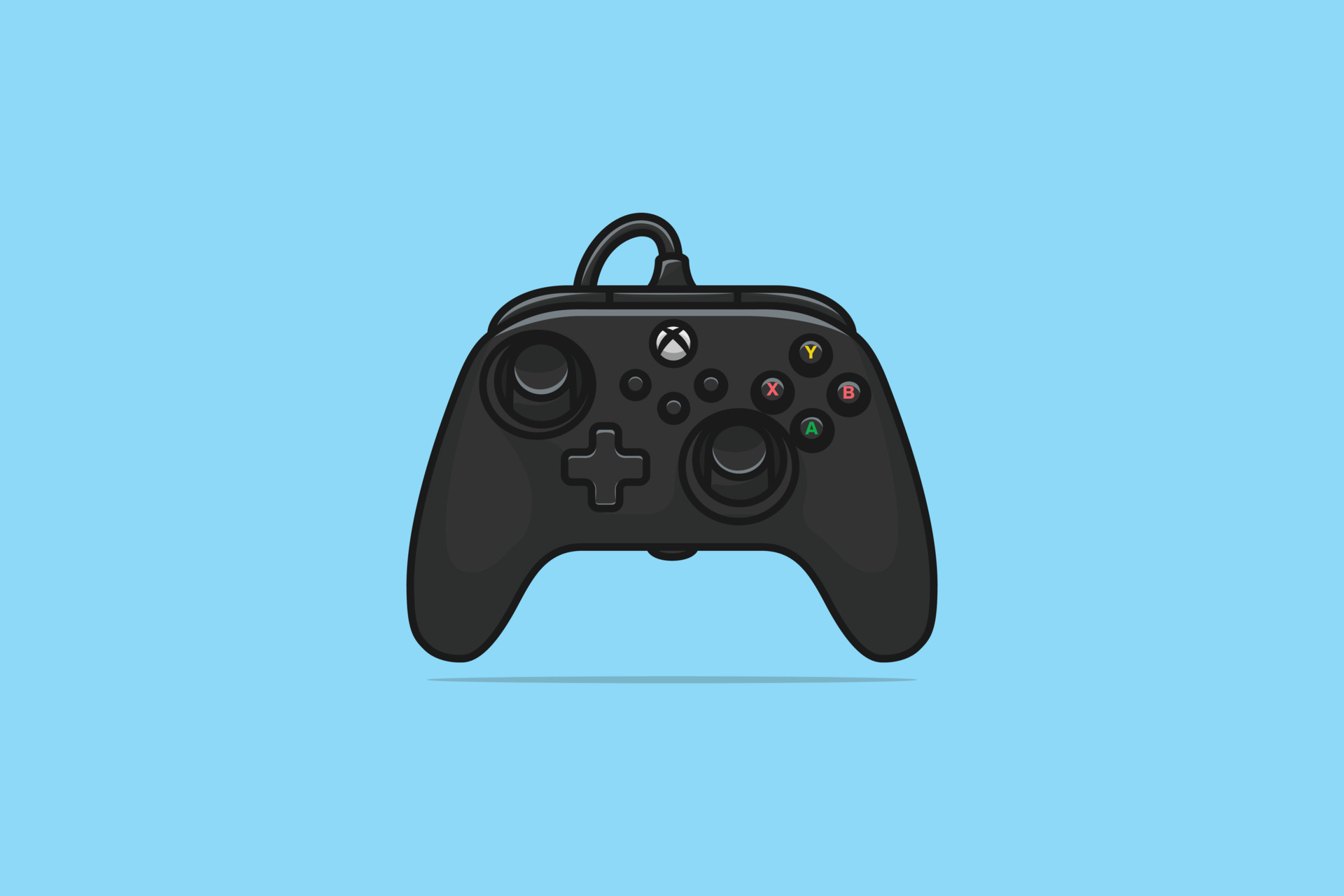 Joystick Controller and Game Pad Stick vector illustration. Sports and ...