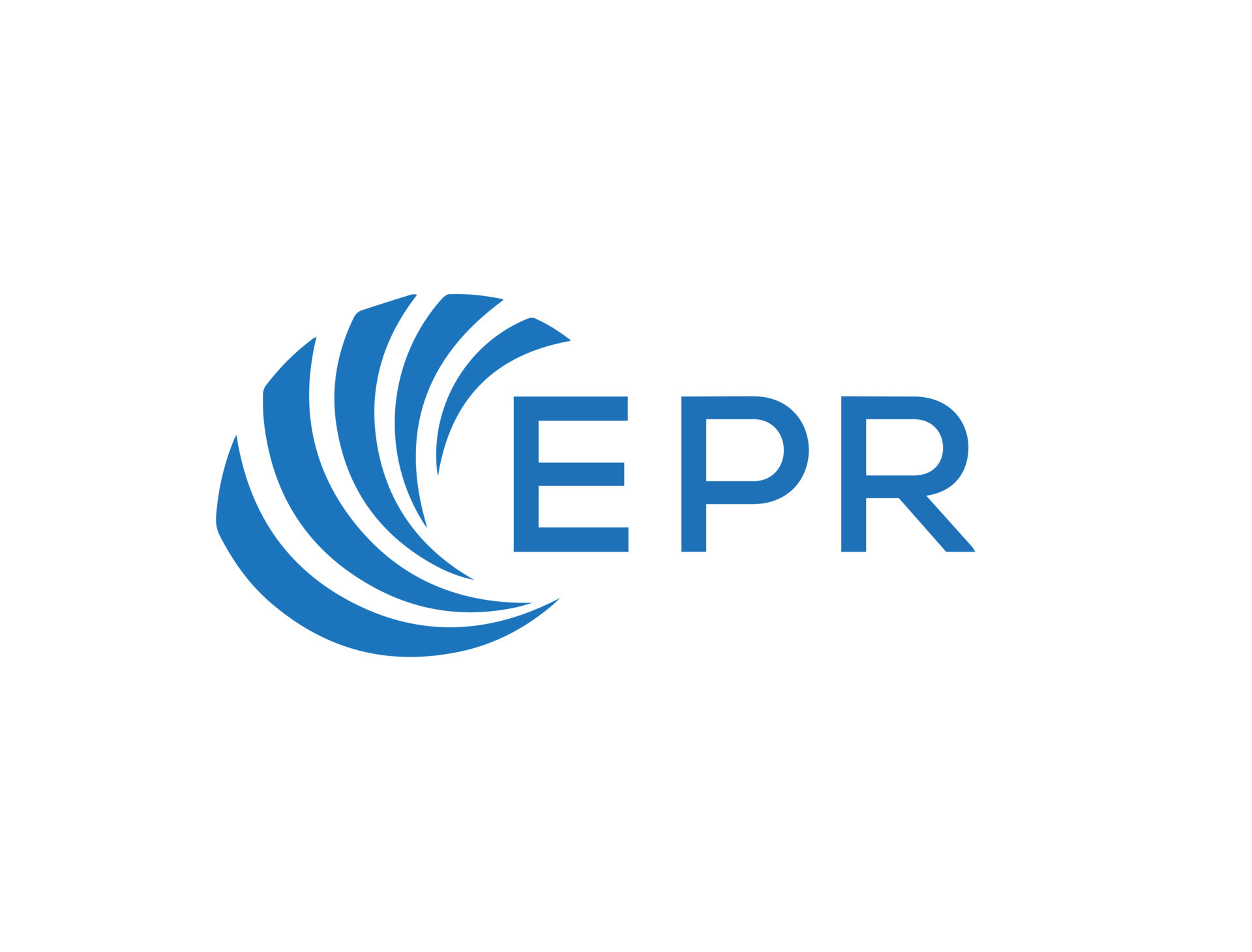 Epr Letter Logo Design On White Background Epr Creative Circle Letter