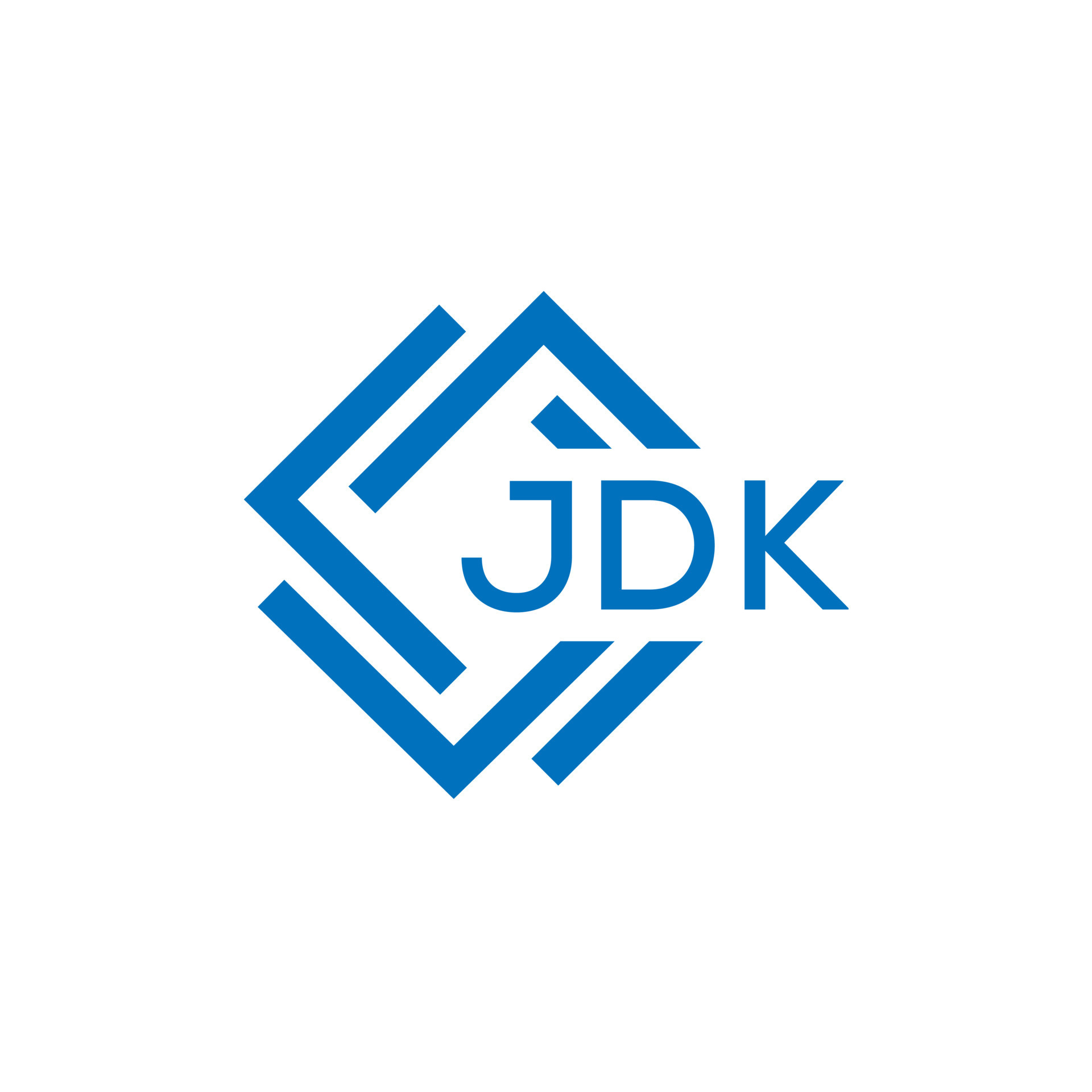 JDK letter logo design on white background. JDK creative circle letter logo concept. JDK letter ...