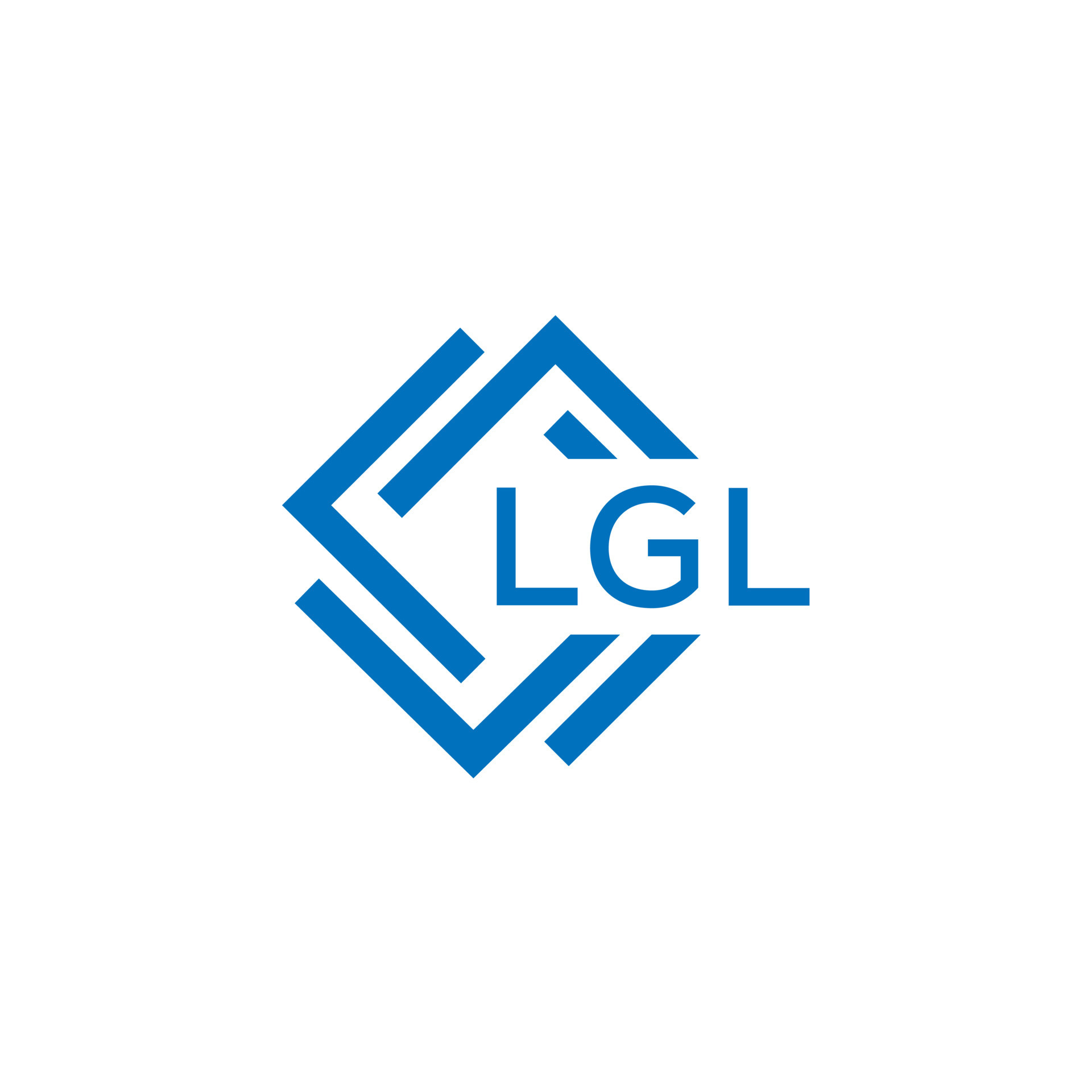 LGL letter logo design on white background. LGL creative circle letter logo concept. LGL letter ...