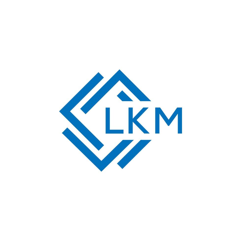 LKM letter logo design on white background. LKM creative circle letter ...