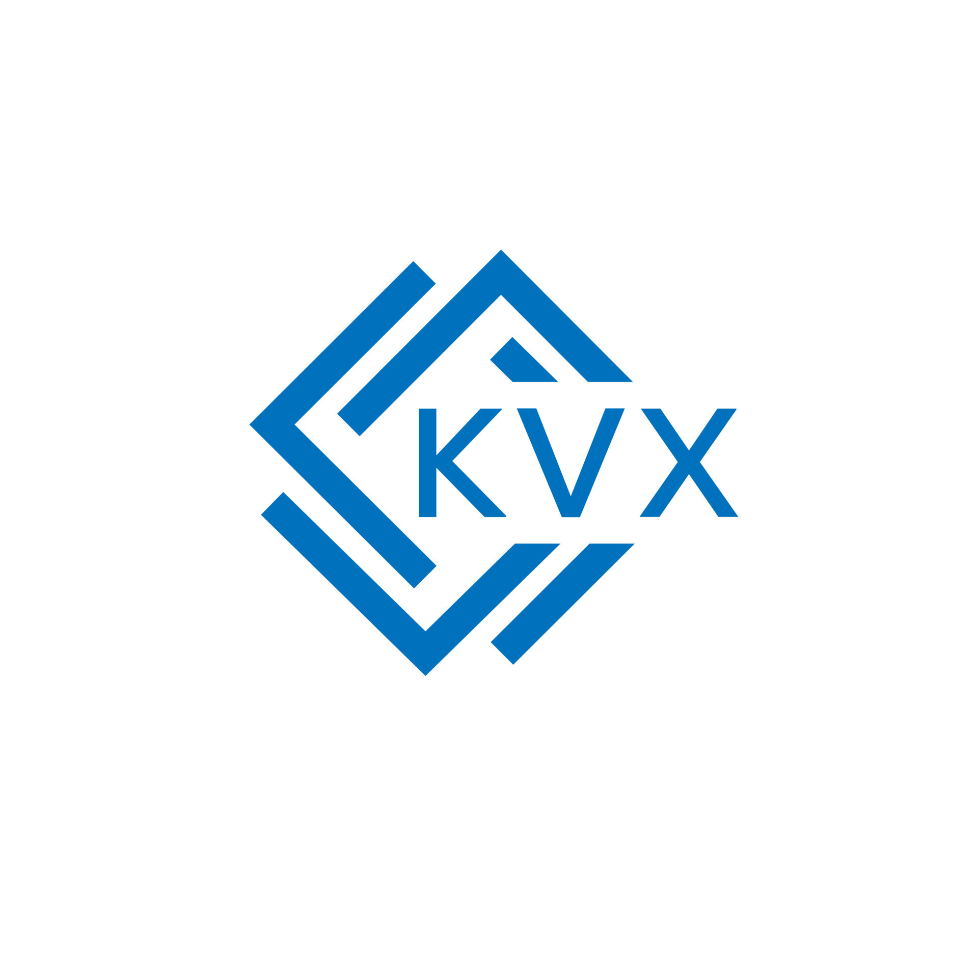 KVX letter logo design on white background. KVX creative circle letter logo concept. KVX letter ...