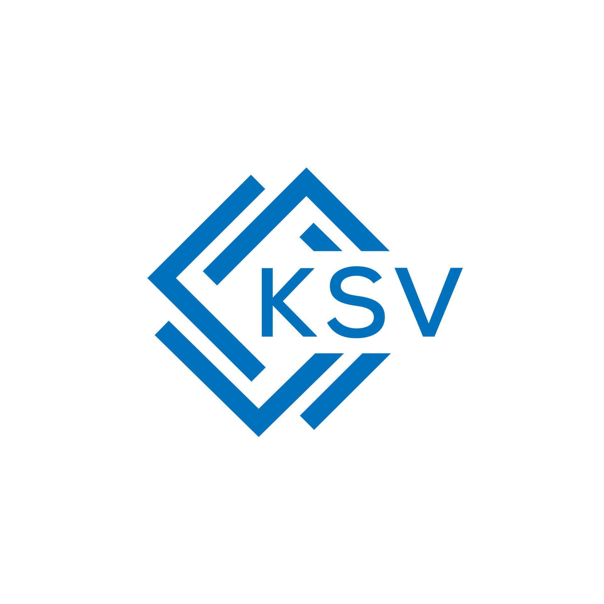KSV letter logo design on white background. KSV creative circle letter logo concept. KSV letter ...