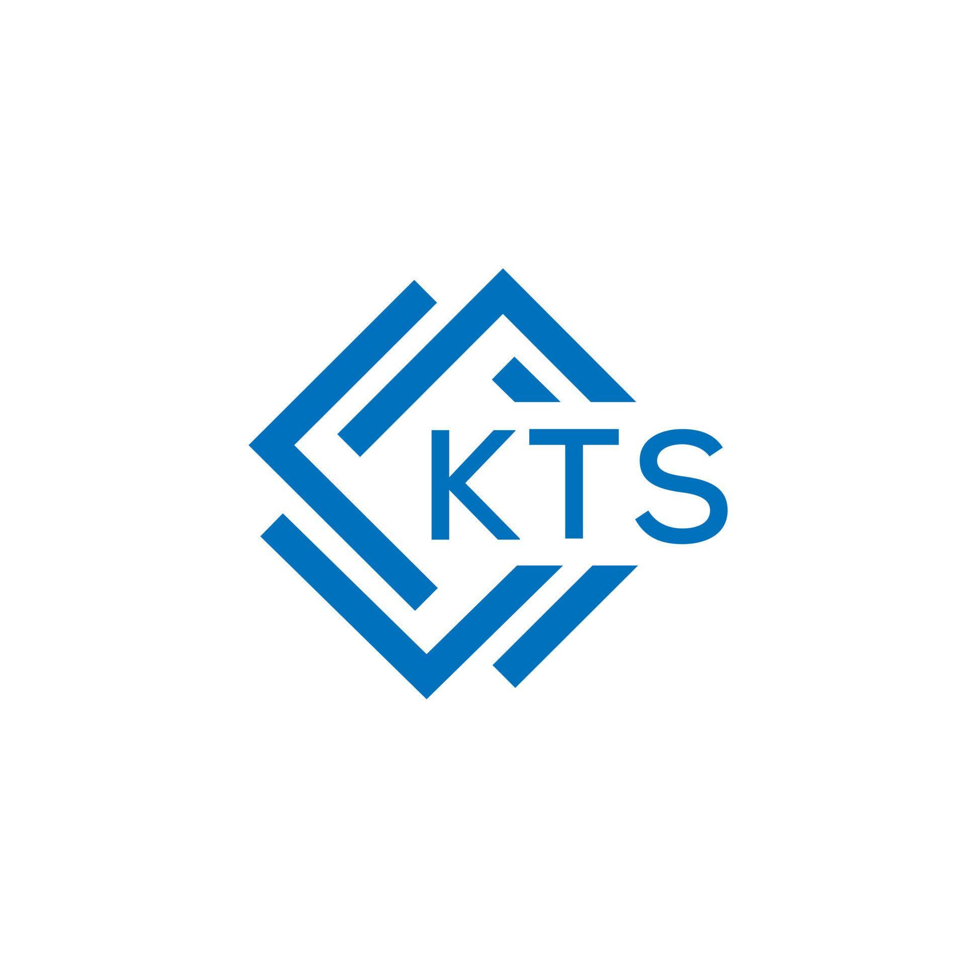KTs letter logo design on white background. KTs creative circle letter ...