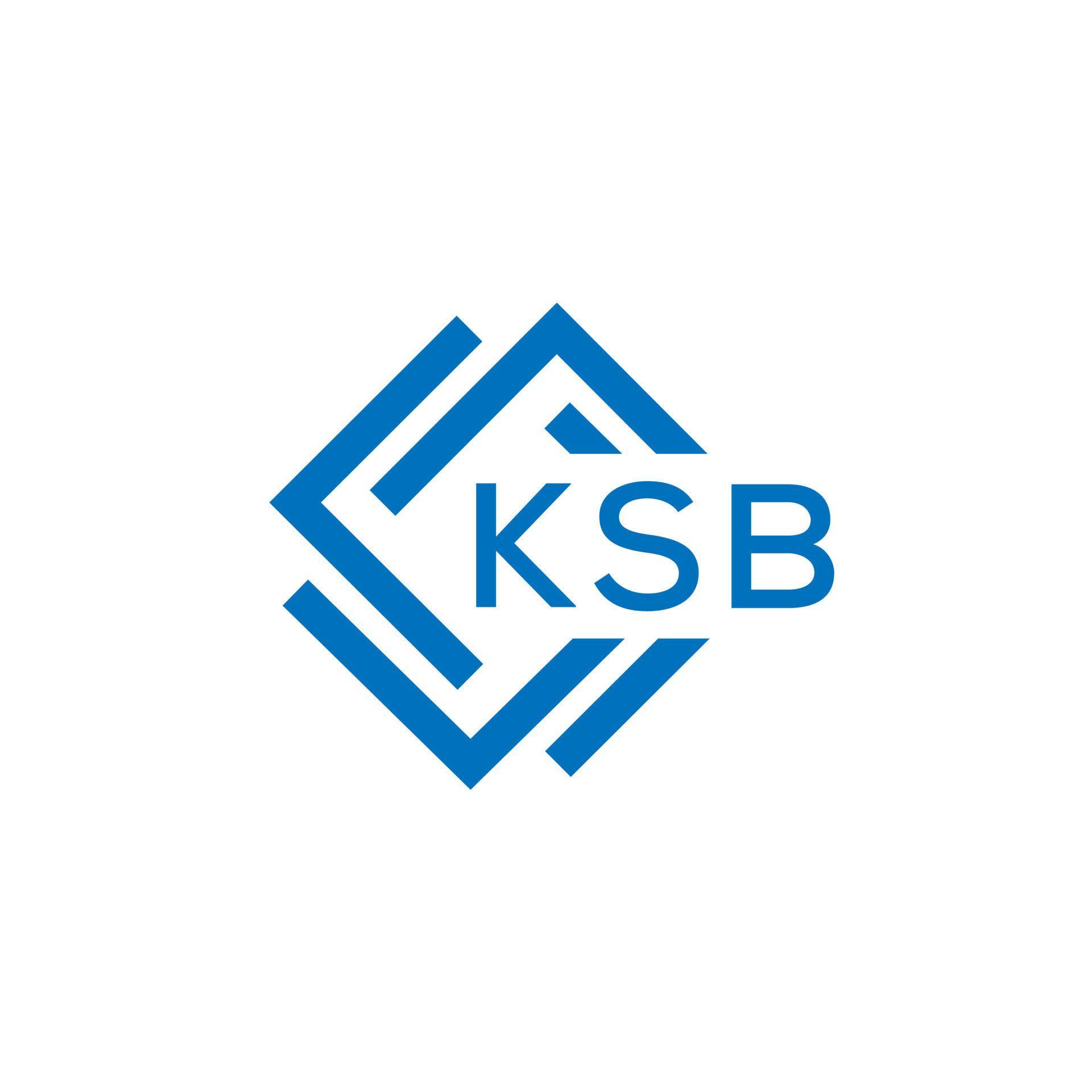 KSB letter logo design on white background. KSB creative circle letter logo concept. KSB letter ...
