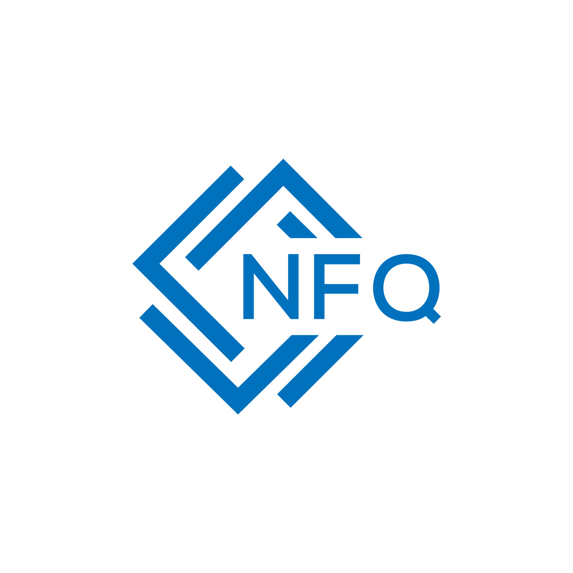 NFQ letter logo design on white background. NFQ creative circle letter logo concept. NFQ letter ...