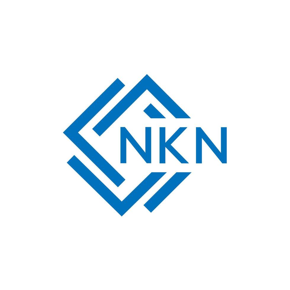 NKN letter logo design on white background. NKN creative circle letter logo concept. NKN letter ...