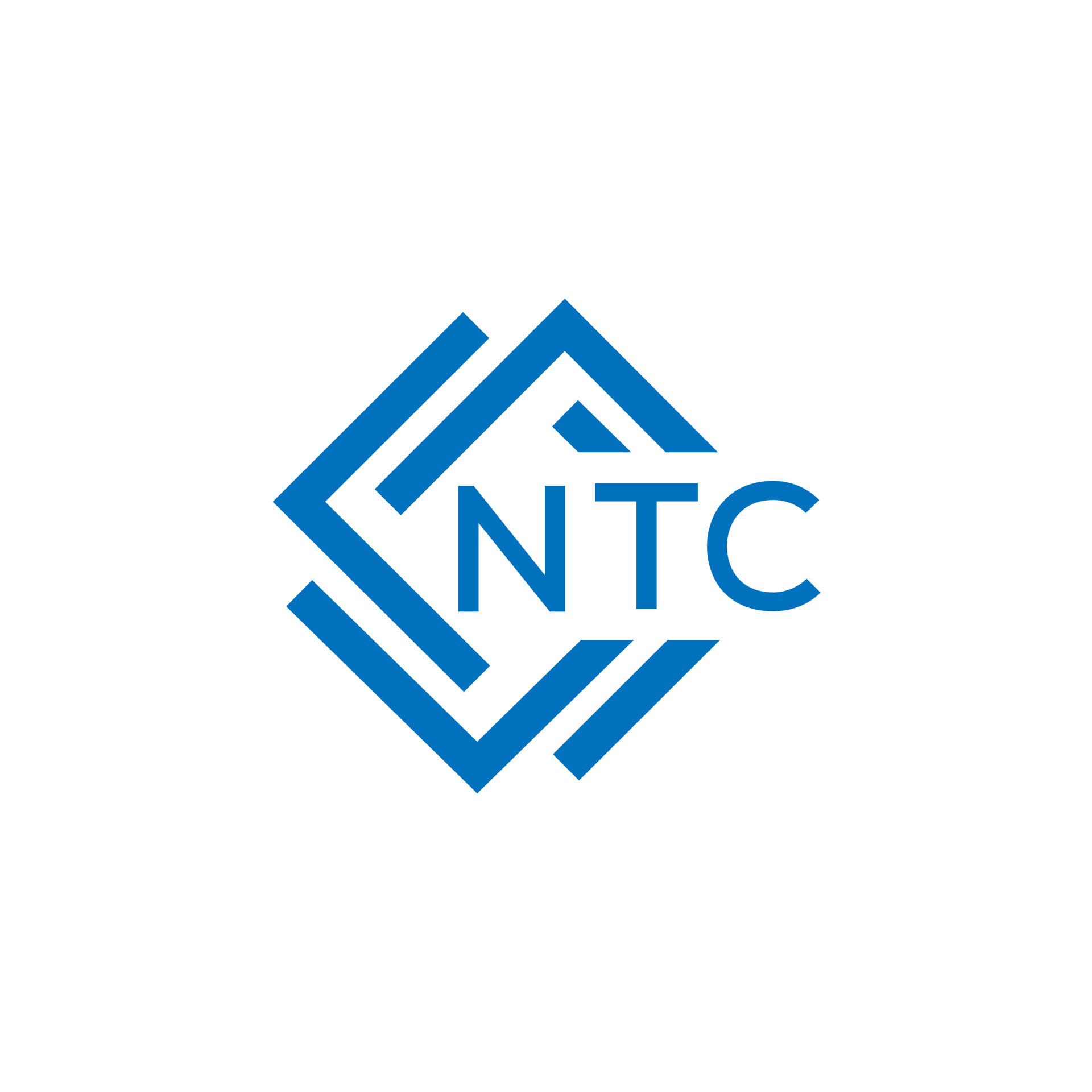 Ntc Letter Logo Design On White Background Ntc Creative Circle Letter Logo Concept Ntc Letter