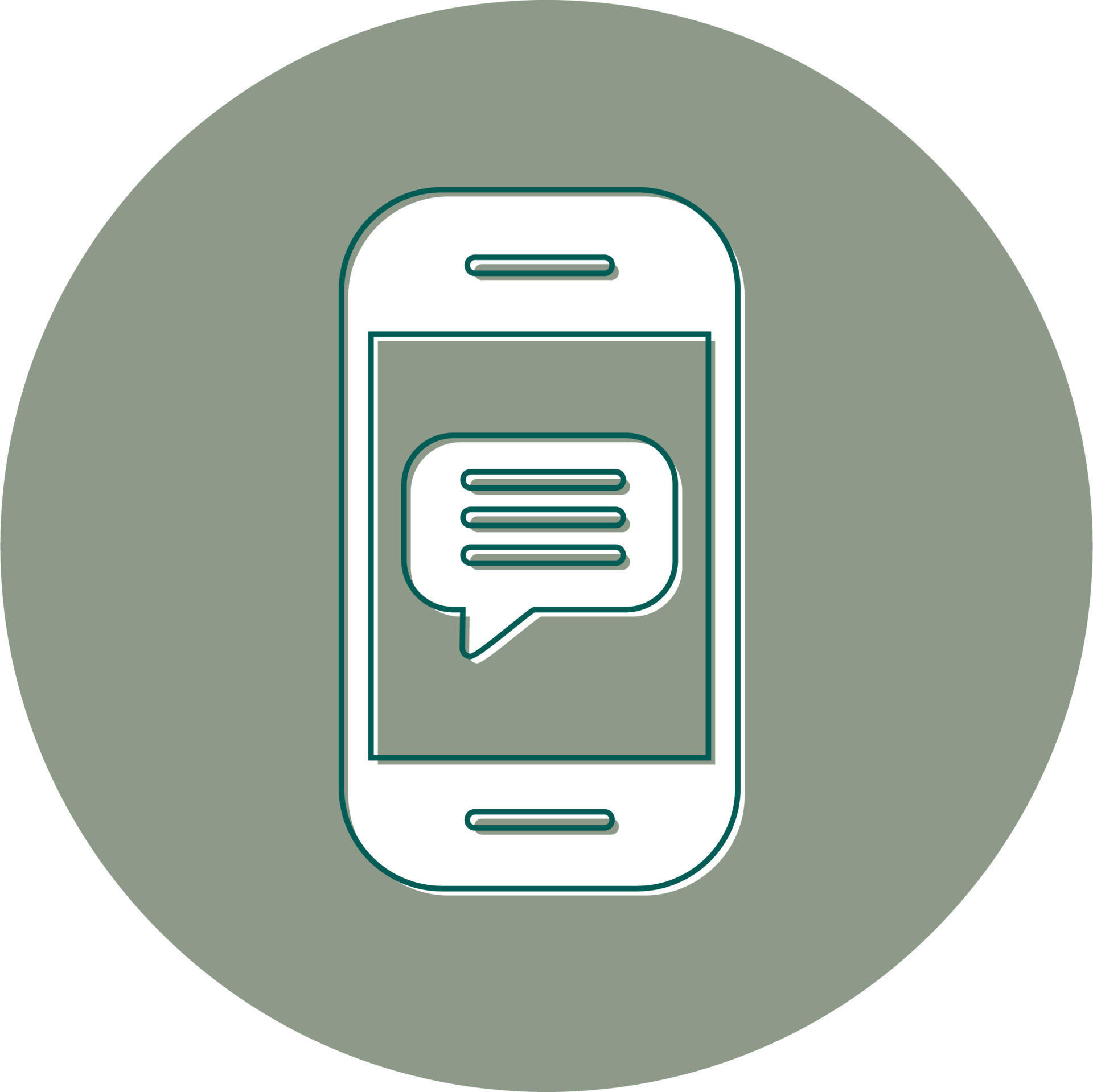Phone Message Vector Icon 20281029 Vector Art At Vecteezy