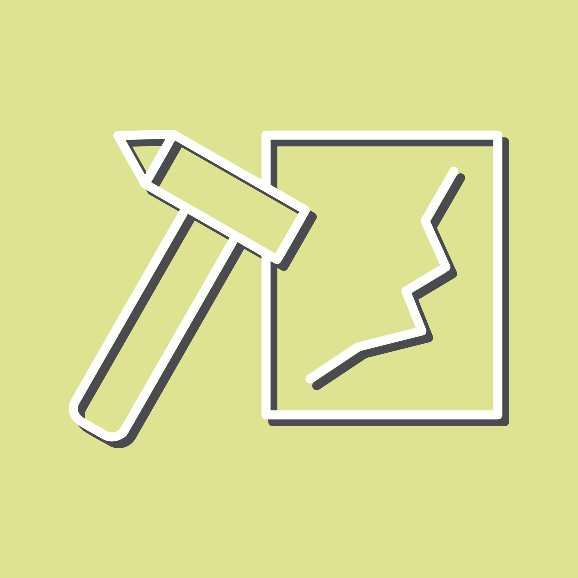 Unique Break Glass Vector Icon 20282840 Vector Art At Vecteezy