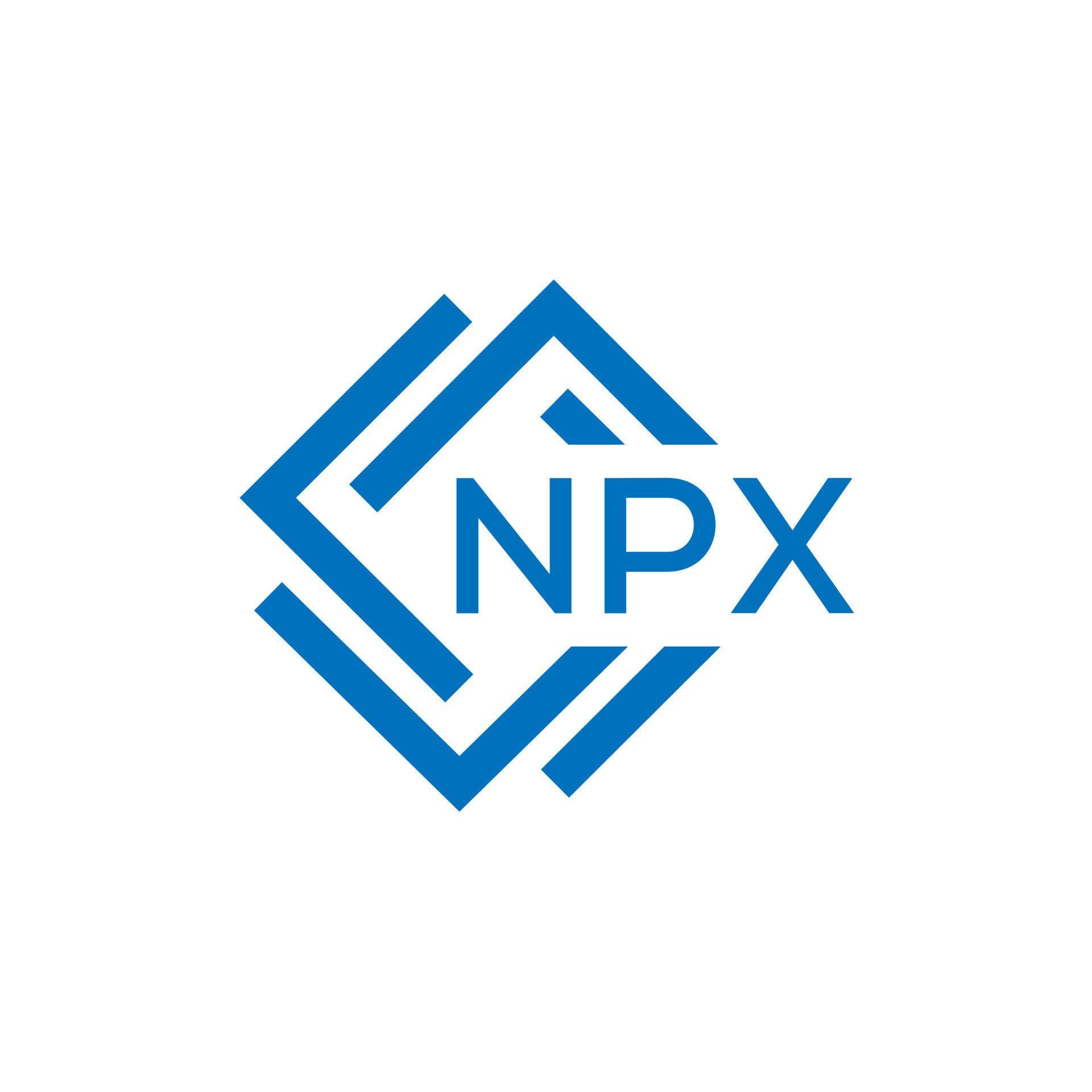 NPX letter logo design on white background. NPX creative circle letter logo concept. NPX letter ...