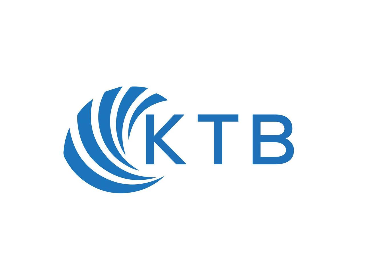 KTB abstract business growth logo design on white background. KTB creative initials letter logo ...