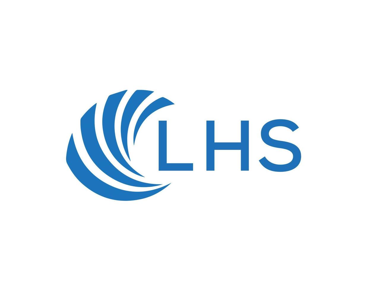 Lhs Abstract Business Growth Logo Design On White Background Lhs Creative Initials Letter Logo