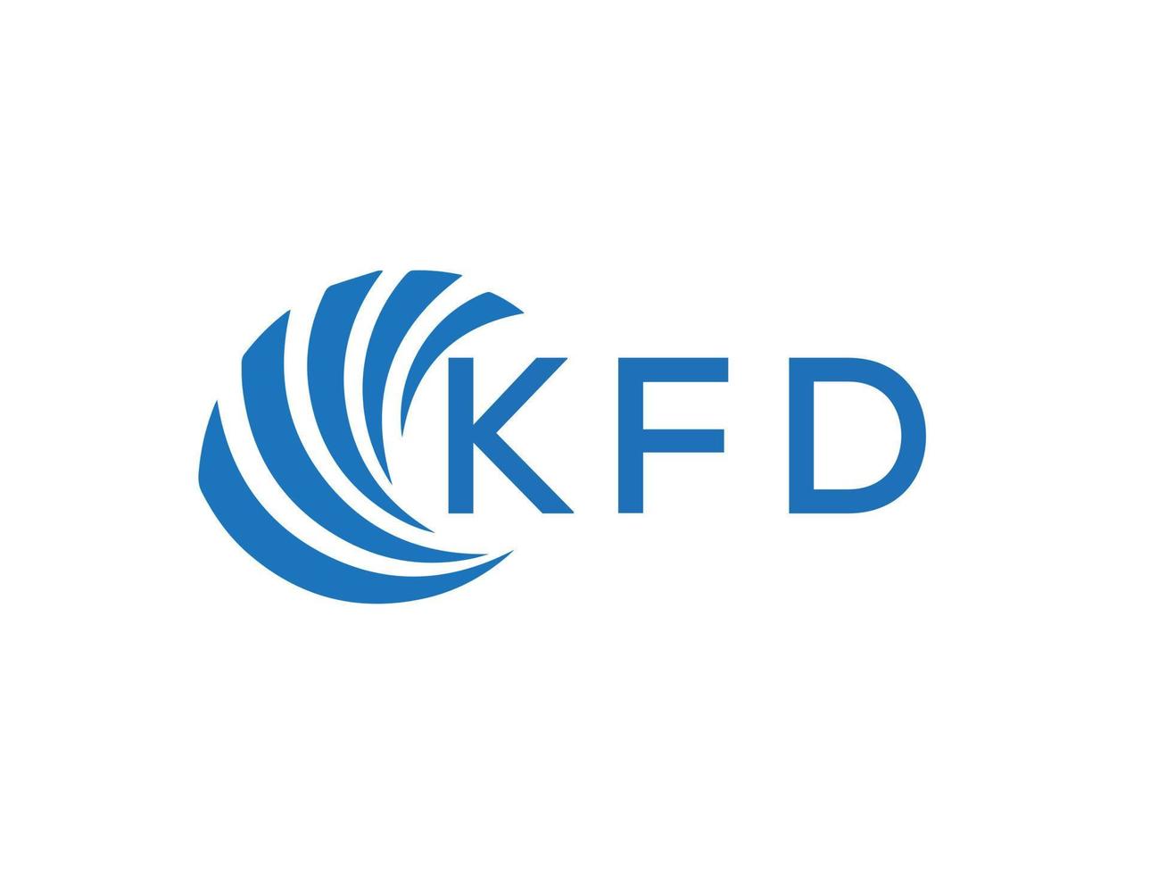 kfd resumen negocio crecimiento logo diseño en blanco antecedentes. kfd ...