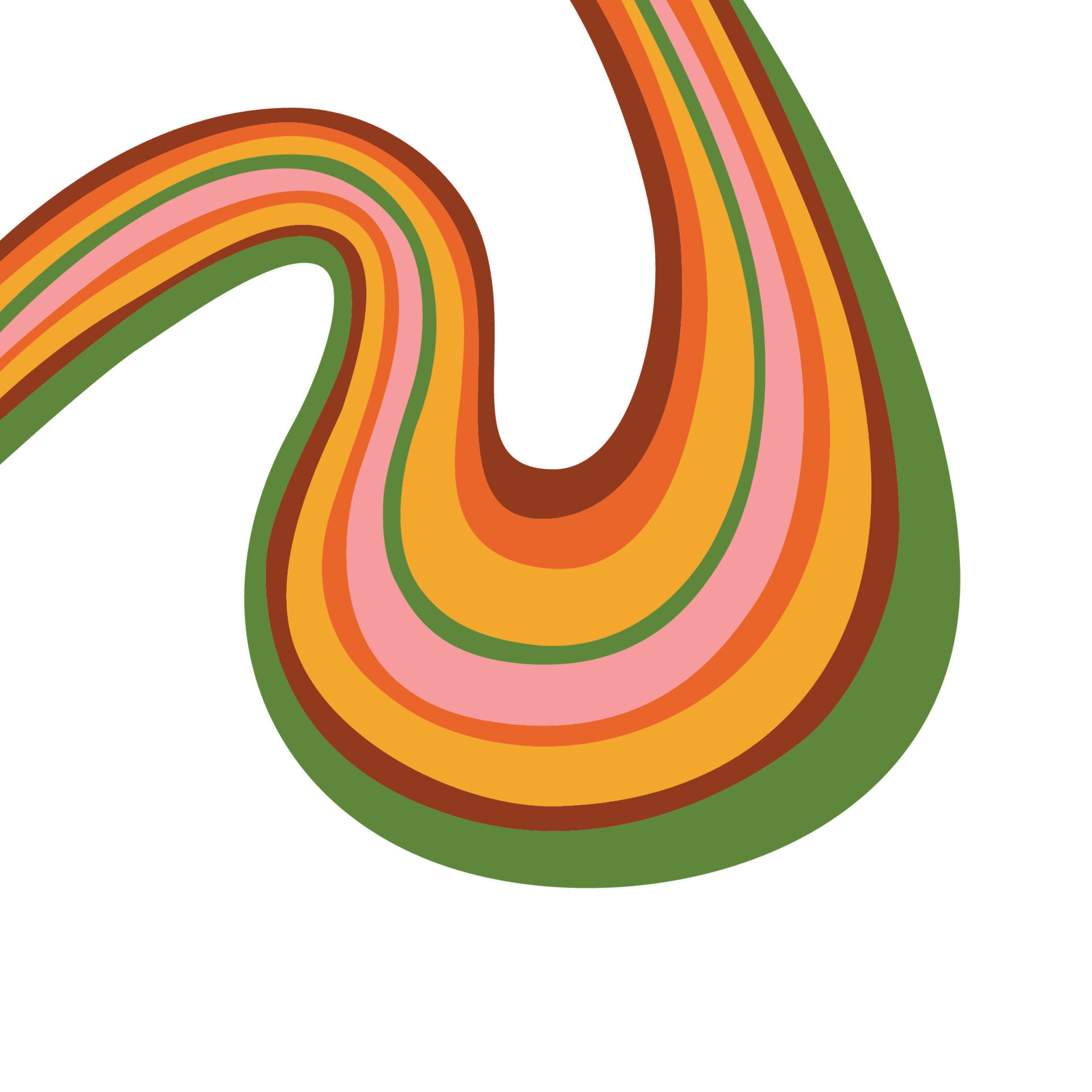 Groovy element isolated on white. Hipster retro cool psychedelic ...