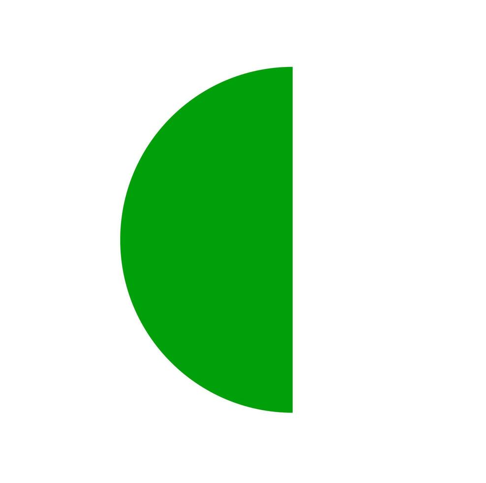 Half red circle vector icon. red cut circle. 20291913 Vector Art at ...