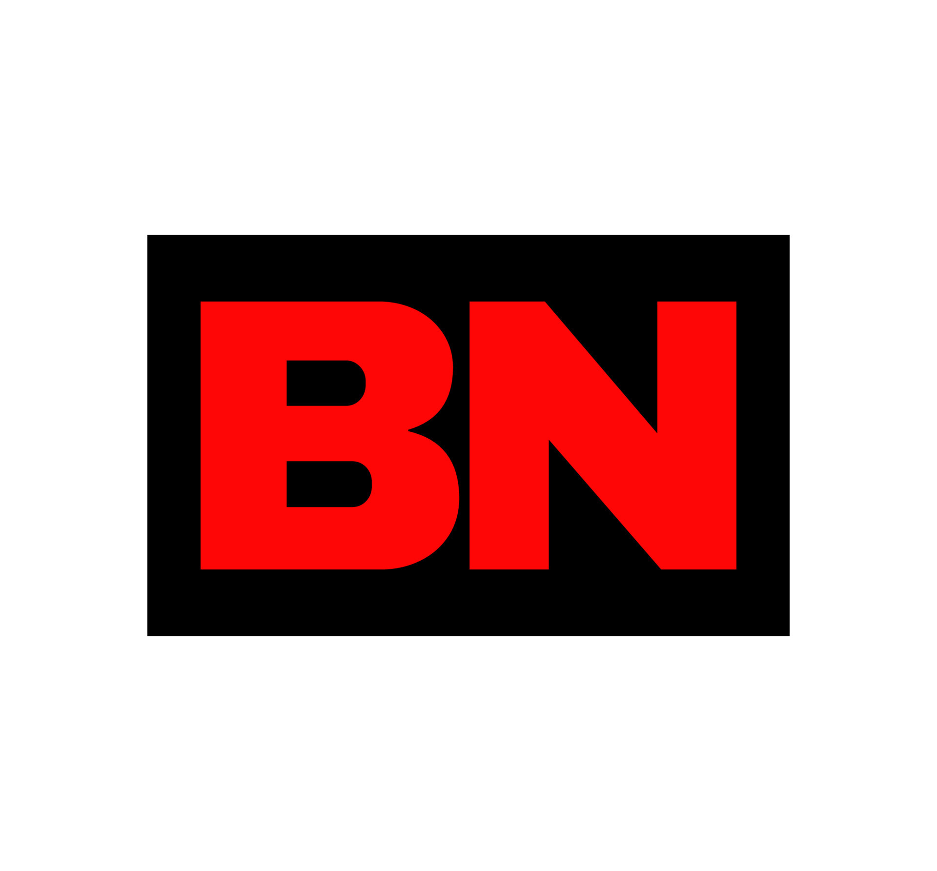 BN letters on black rectangle monogram. BN brand icon. 20292379 Vector ...