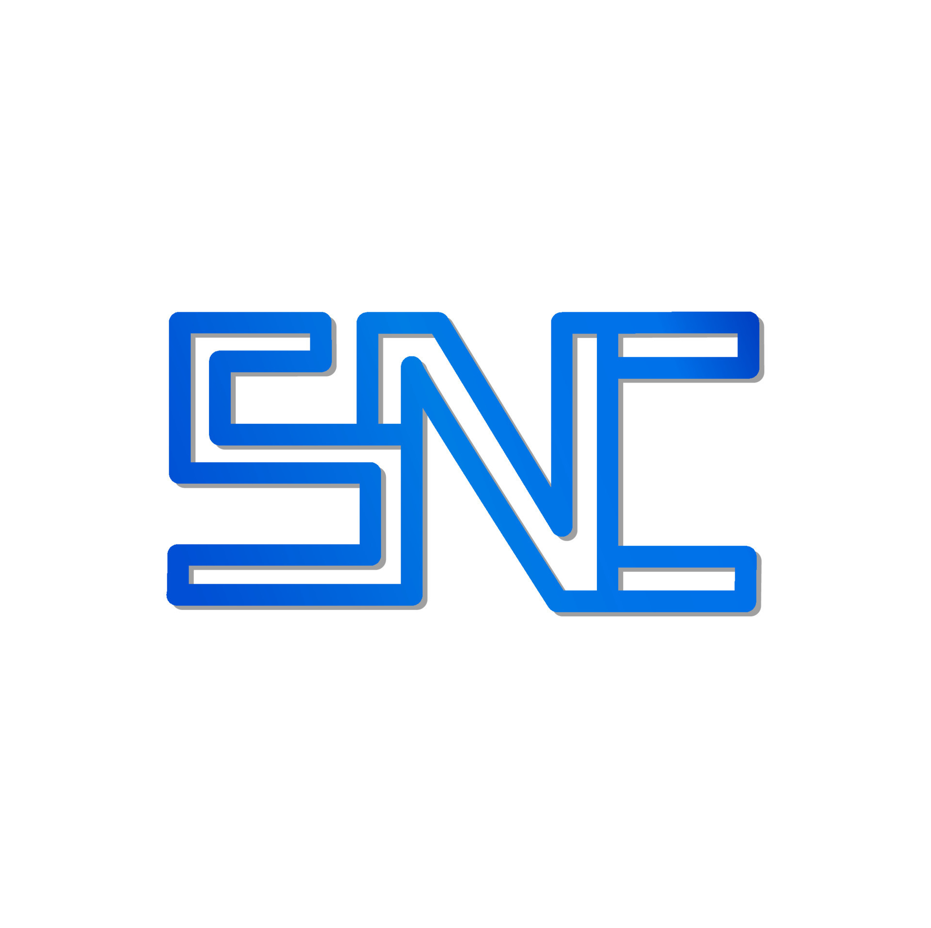 SNC company initial letters monogram. SNC blue logo. 20293006 Vector Art at Vecteezy