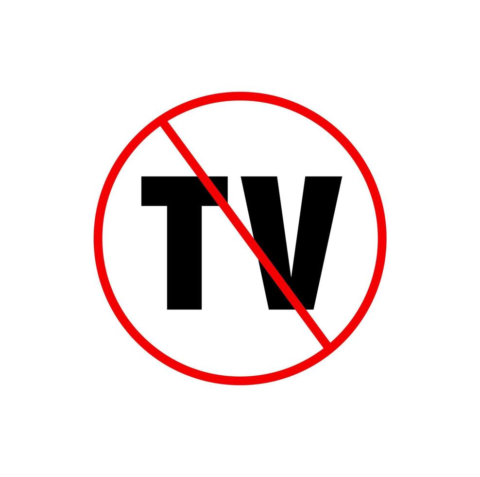 televisión prohibido vector icono. No televisión vector icono. 20293016 Vector en Vecteezy