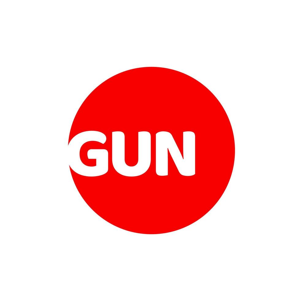 GUN Brand Name Initial Letters Icon GUN Monogram 20293023 Vector Art gun-brand-name-initial-letters-icon-gun-monogram-20293023-vector-art