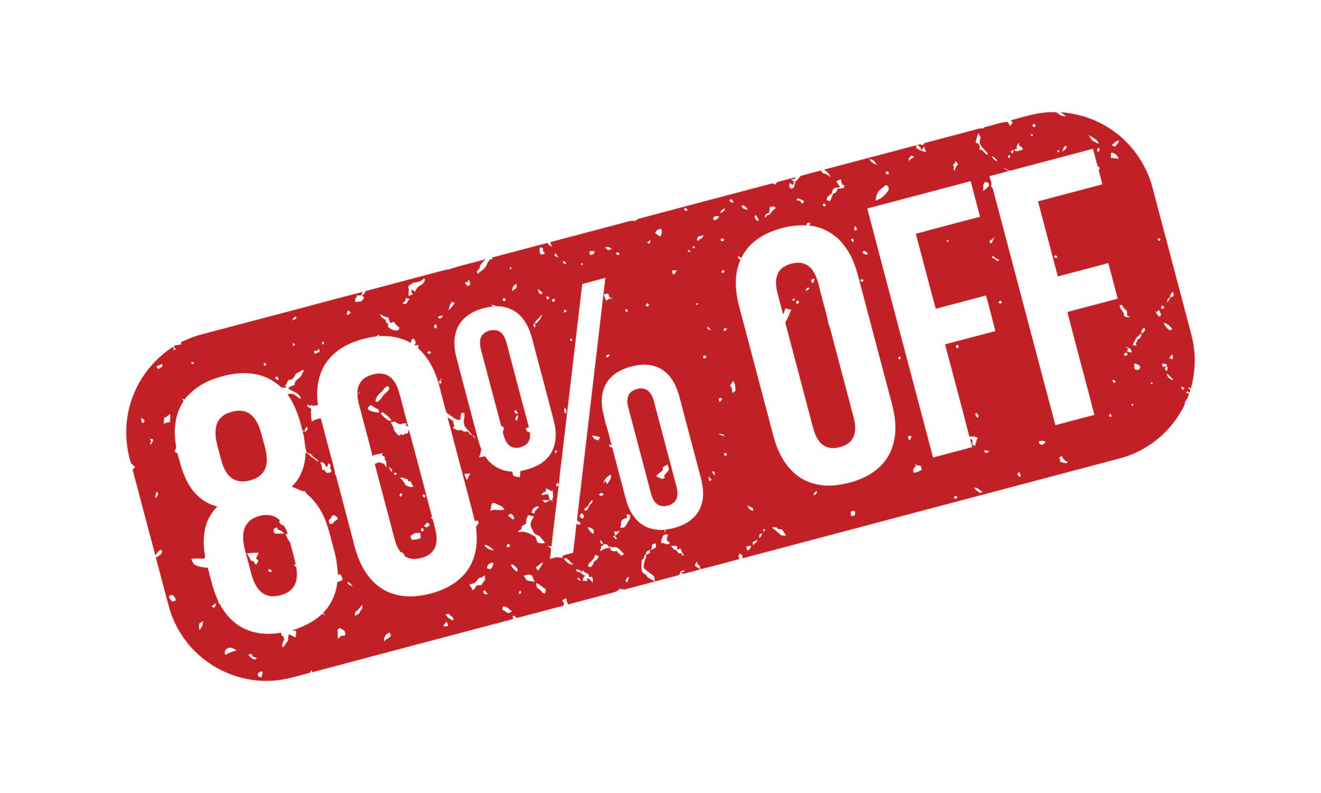 80 Percent Off Rubber Stamp. Red 80 Percent Off Rubber Grunge Stamp Seal Vector Illustration ...