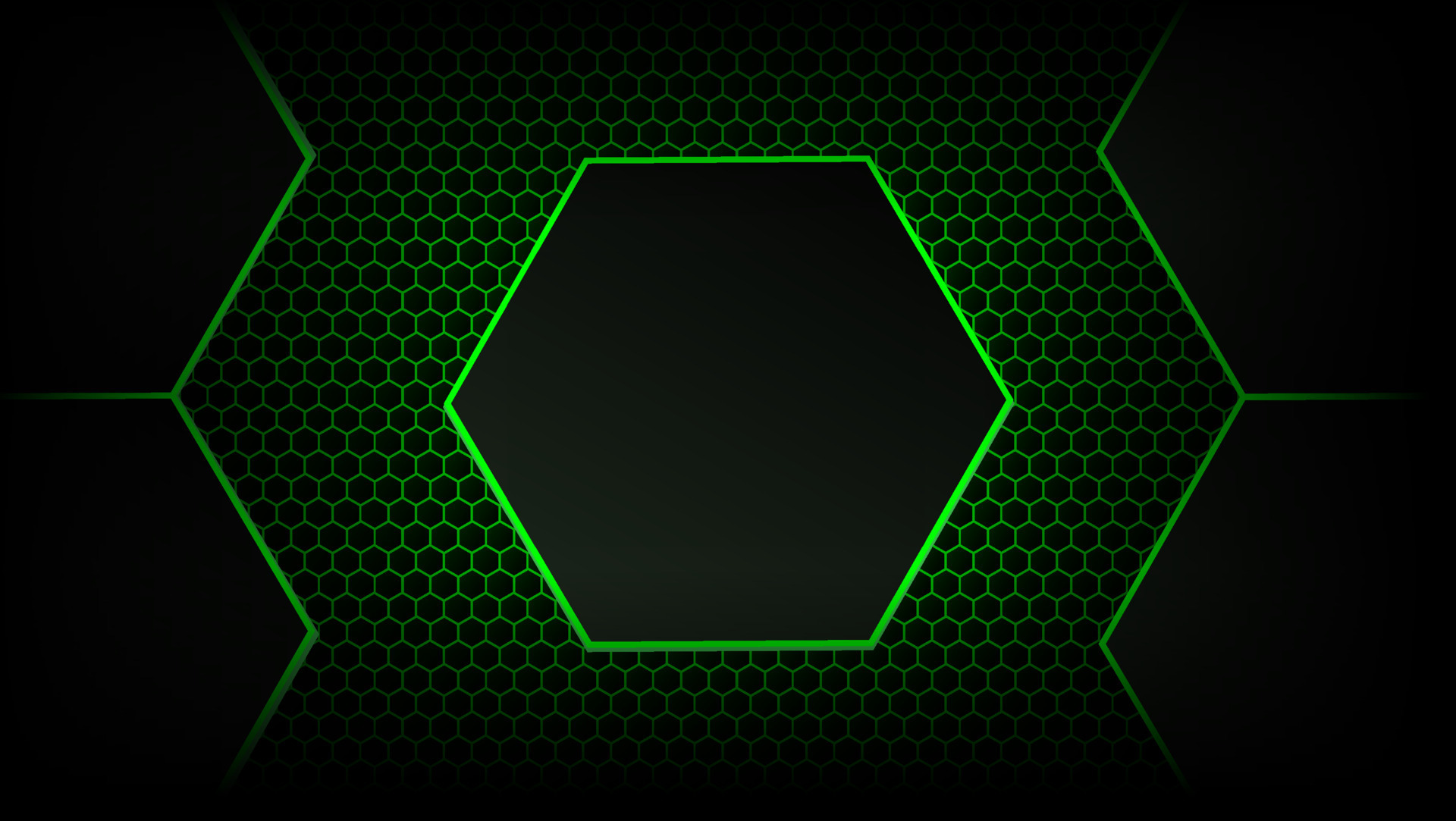 Green Hexagon Wallpaper