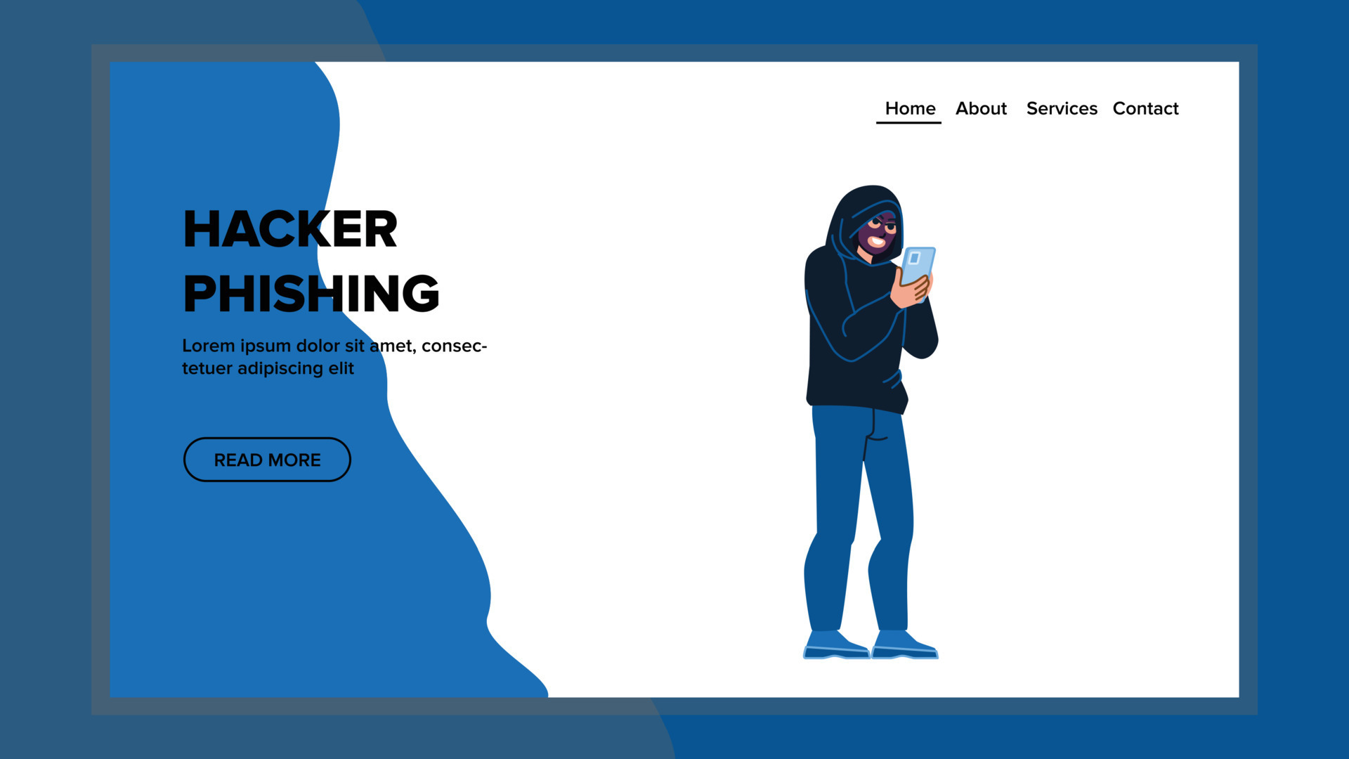 Hacker Phishing Vector 20295938 Vector Art At Vecteezy