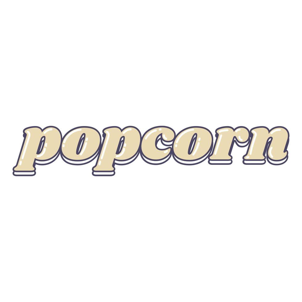 Popcorn Lettering Label 20297469 Vector Art at Vecteezy Popcorn Lettering Label 20297469 Vector Art at Vecteezy