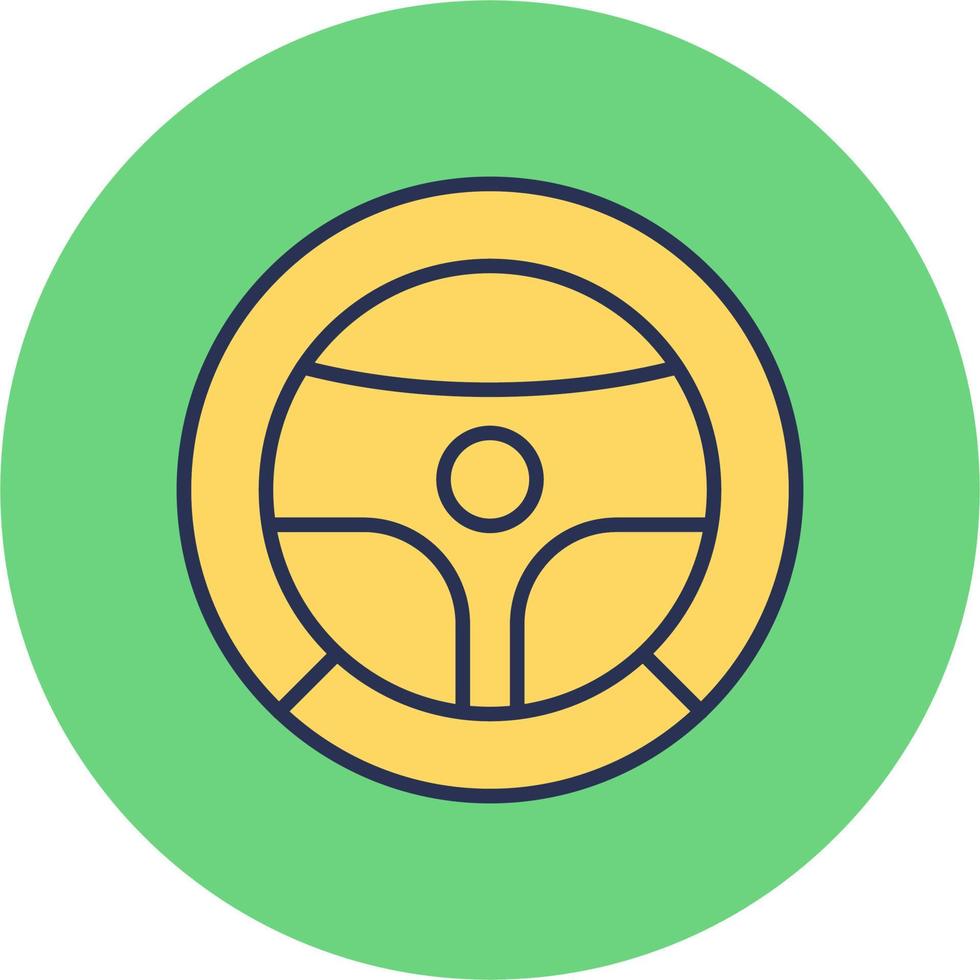 Steering Wheel Vector Icon 20301278 Vector Art at Vecteezy